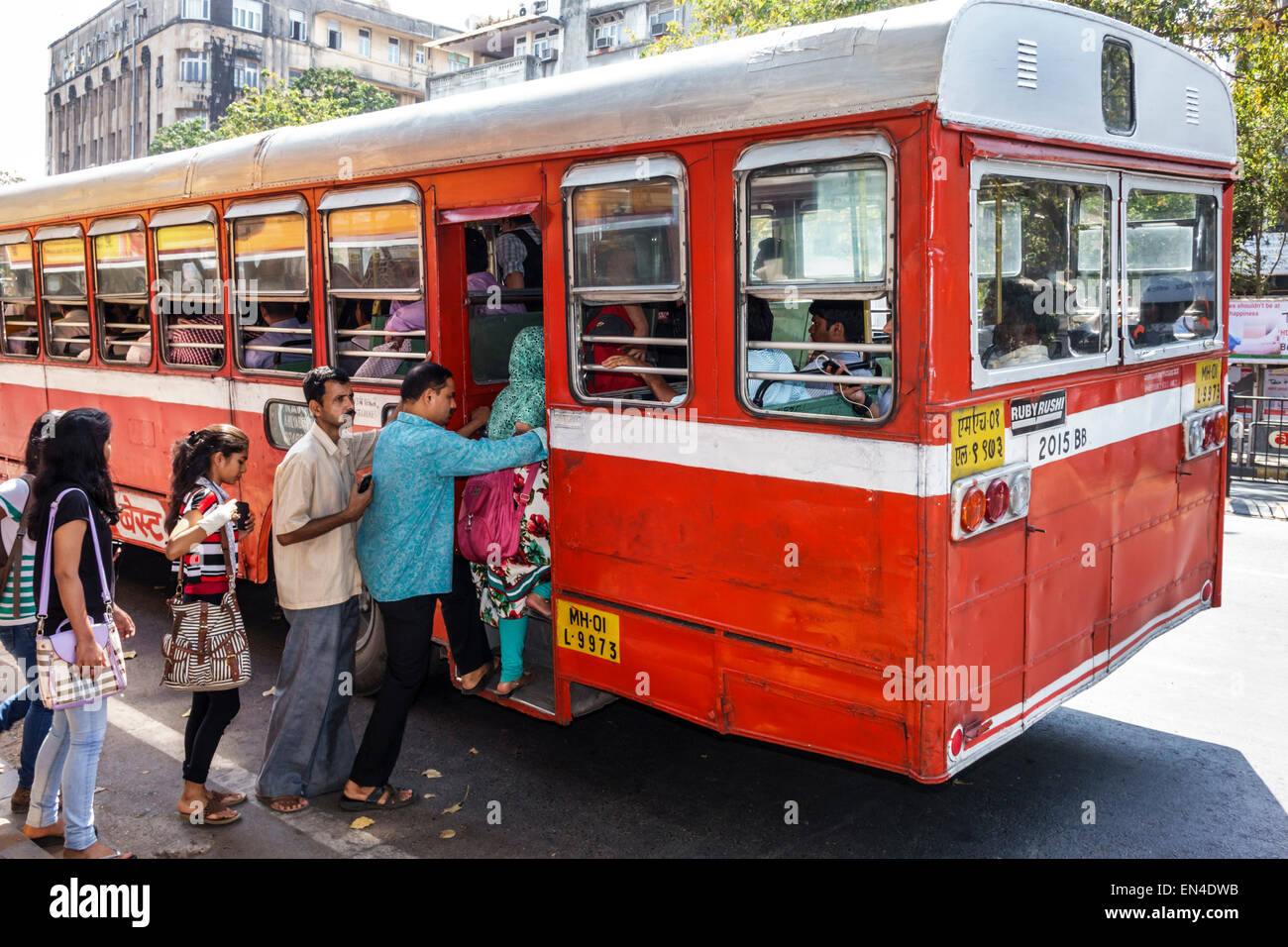 Group Of People Getting On Bus High Resolution Stock Photography and ...