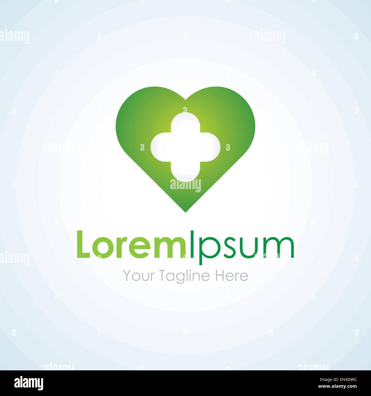 Green heart logo hi-res stock photography and images - Alamy