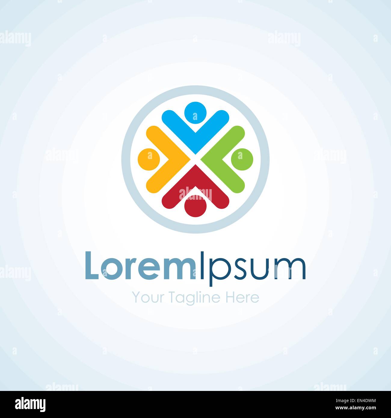 Help circle care partnership circle element icons business logo Stock ...