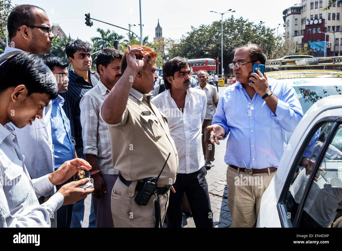 Mumbai India,Indian Asian,Churchgate,Veer Nariman Road,policeman ...
