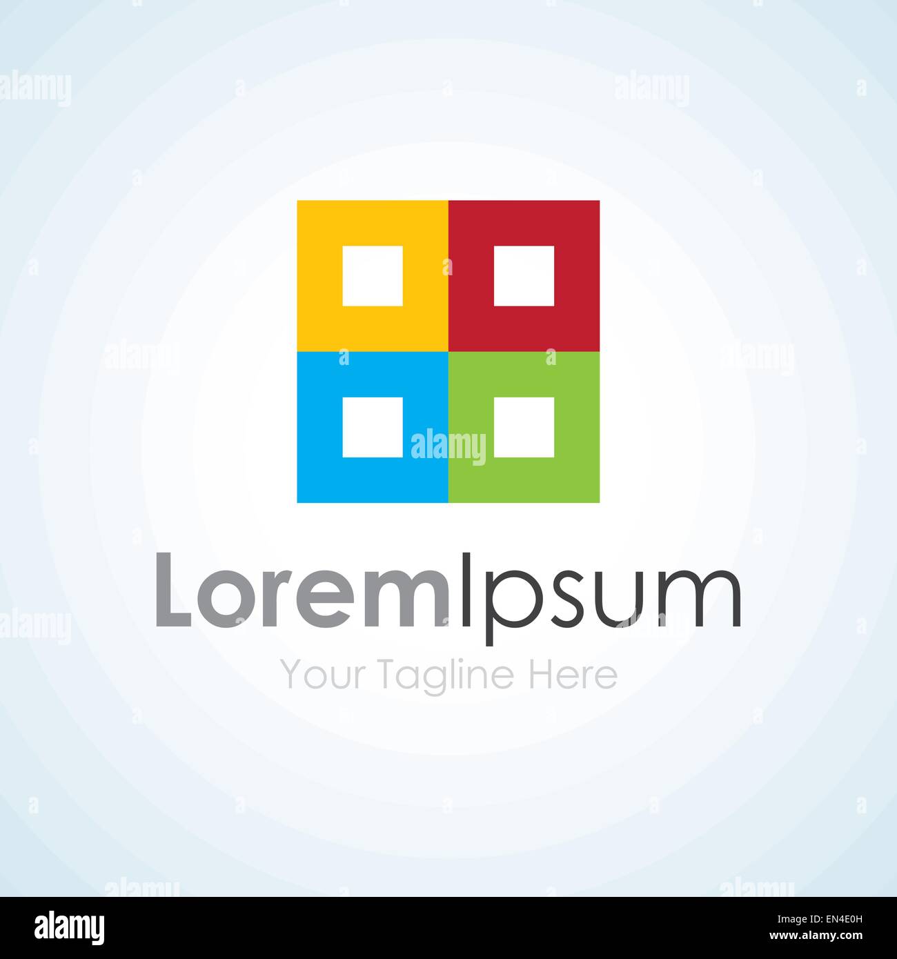 Colorful window opportunity squares element icons business logo Stock ...