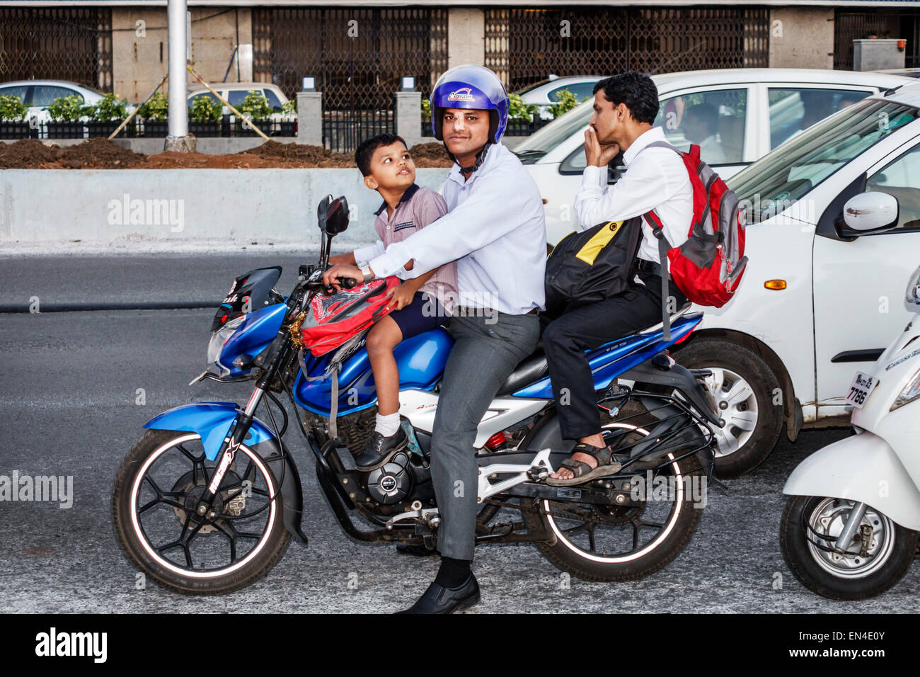 Indian Man Riding A Scooter High Resolution Stock Photography and ...