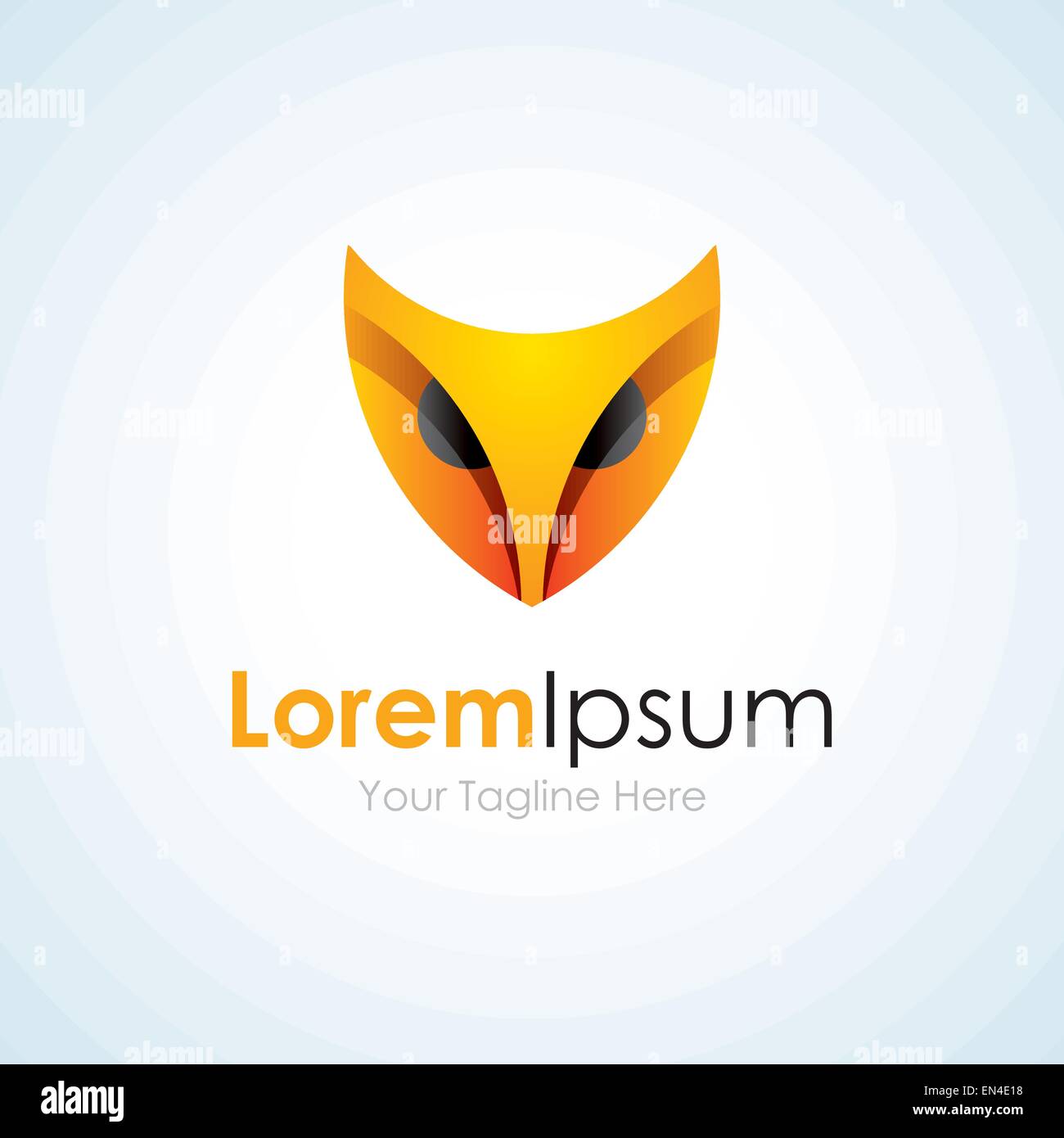 Beautiful alien like face creature element icons business logo Stock ...