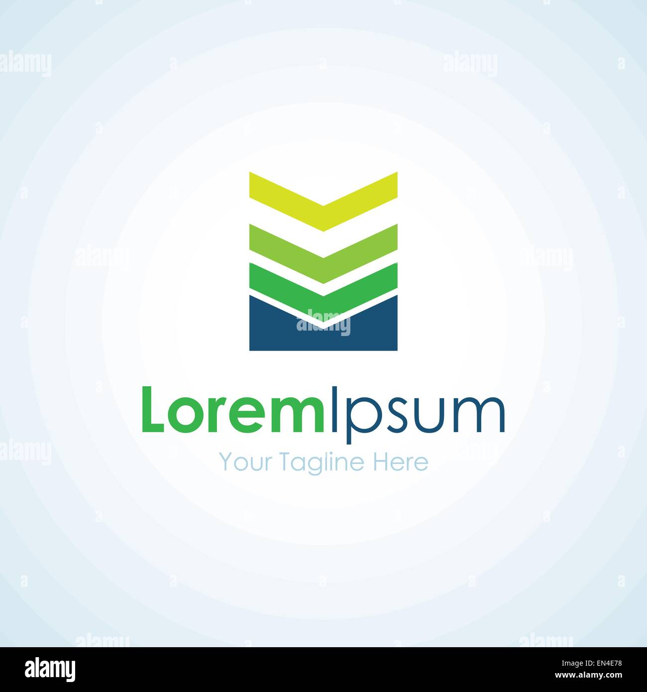 Green arrow down 3 element icon logo for business Stock Vector Image ...