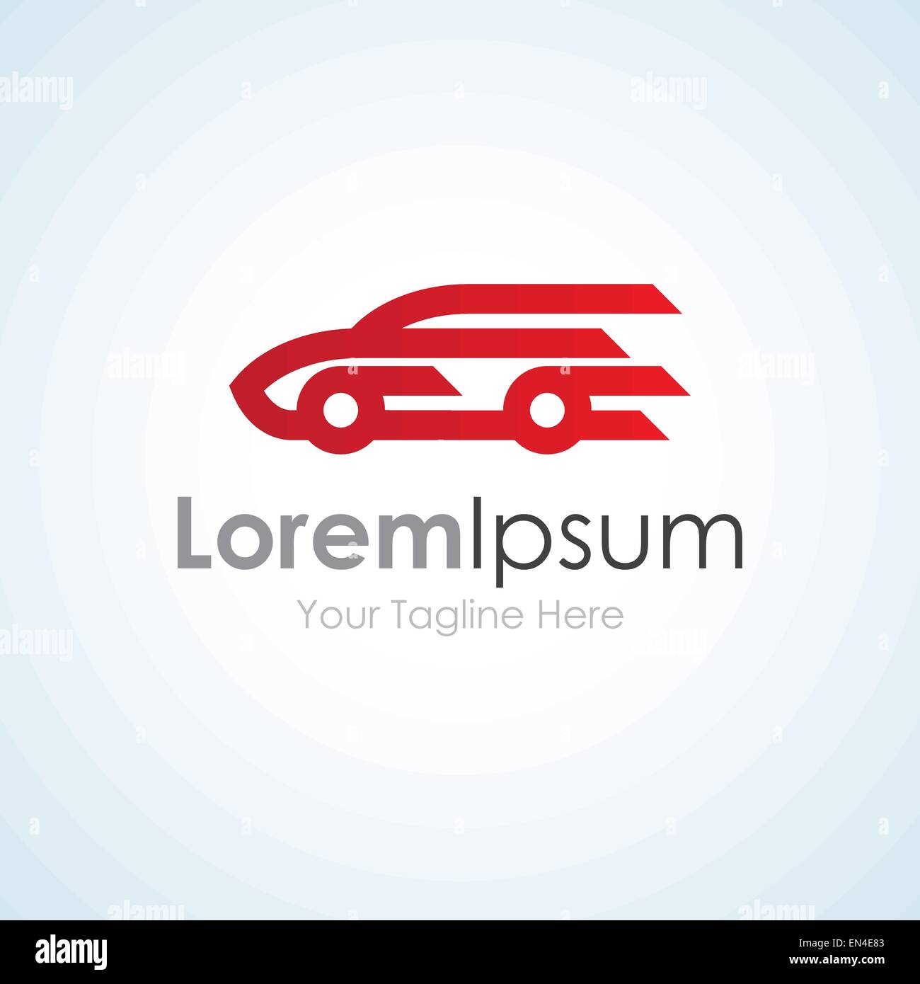 Red simple elegant speeding car lines graphic design logo icon Stock ...