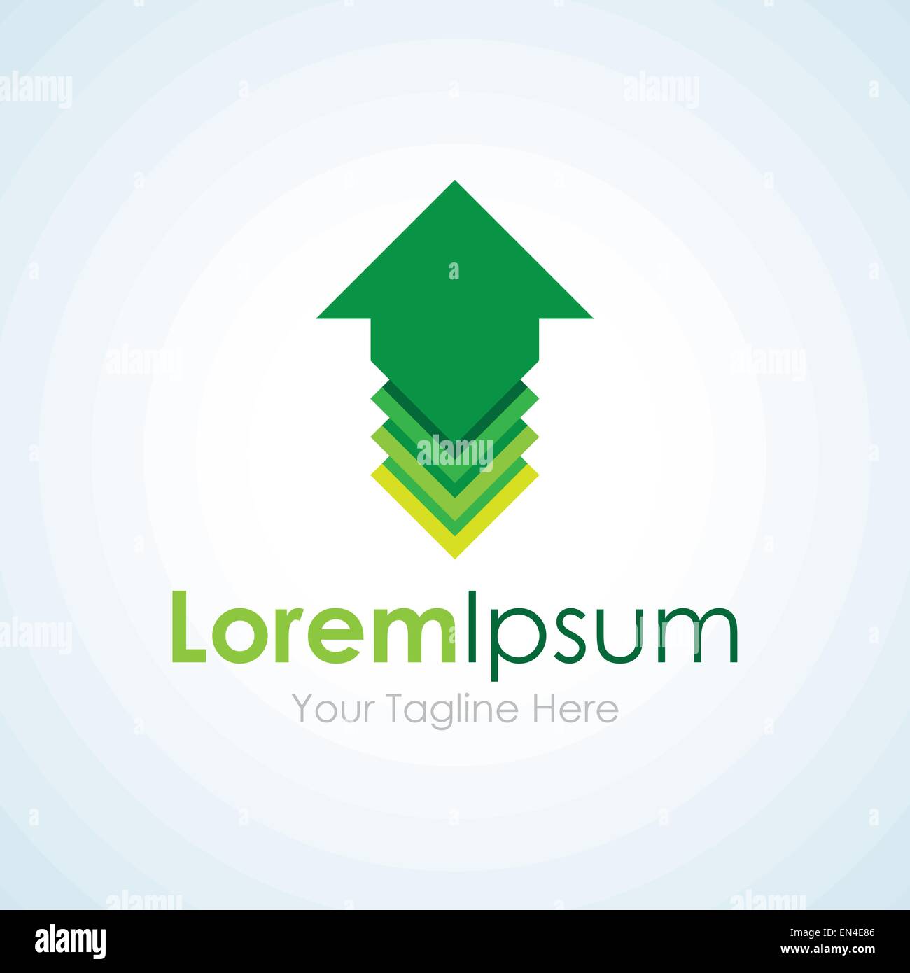 Professional business arrow progress green graphic design logo icon ...