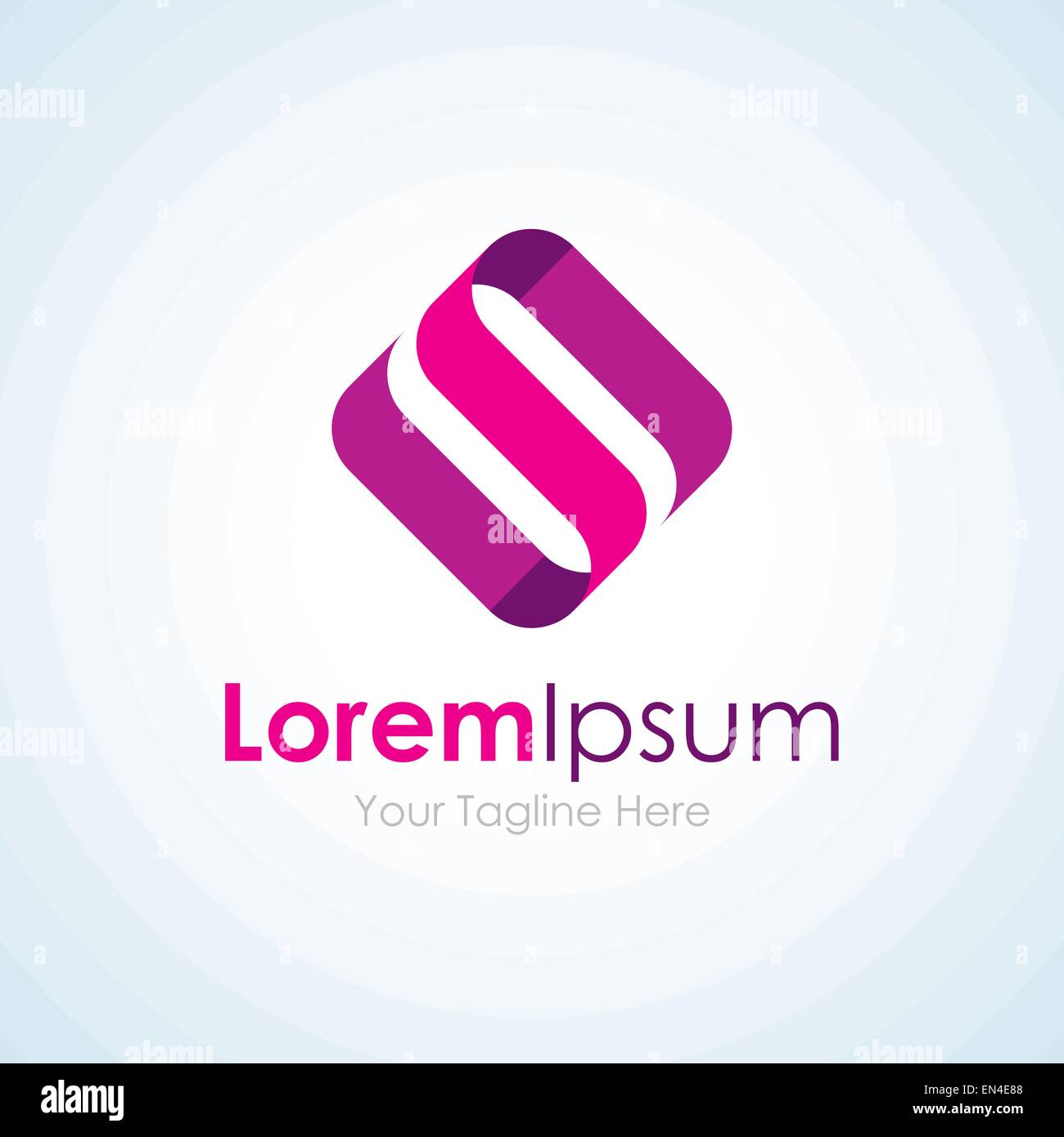 S letter silky purple material graphic design logo icon Stock Vector ...
