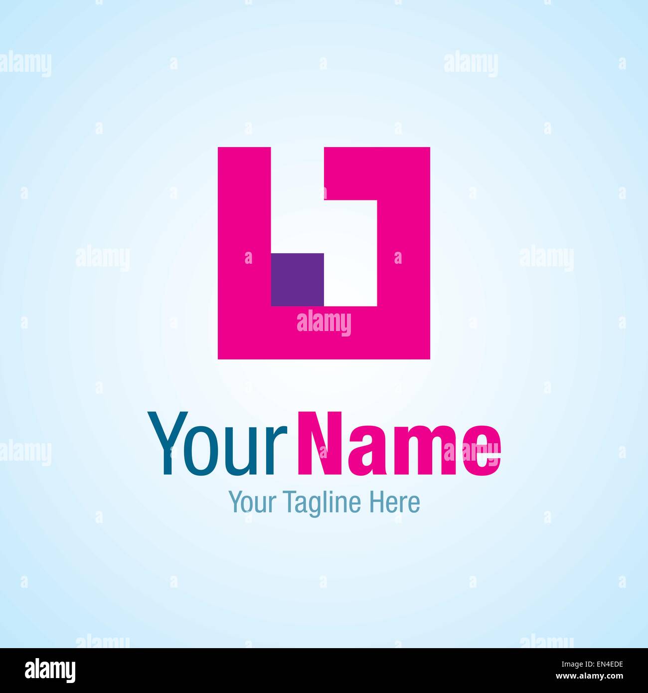 Pink open box business graphic design logo icon Stock Vector Image ...