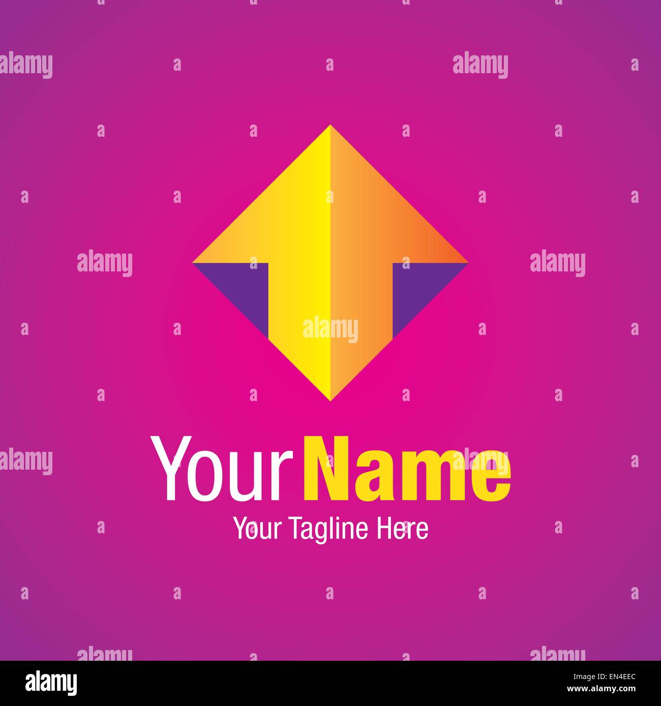 Purple arrow up business model graphic design logo icon Stock Vector ...