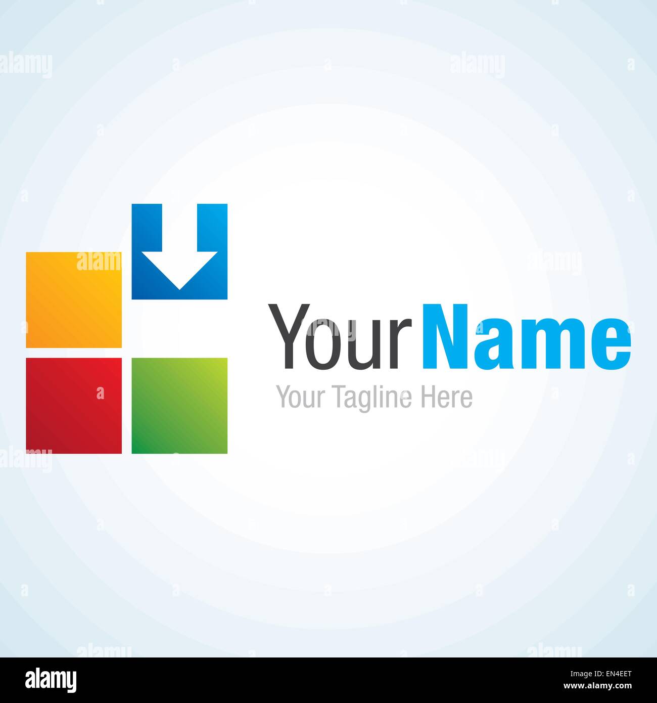 Fill the gap create your business colorful squares graphic design logo ...