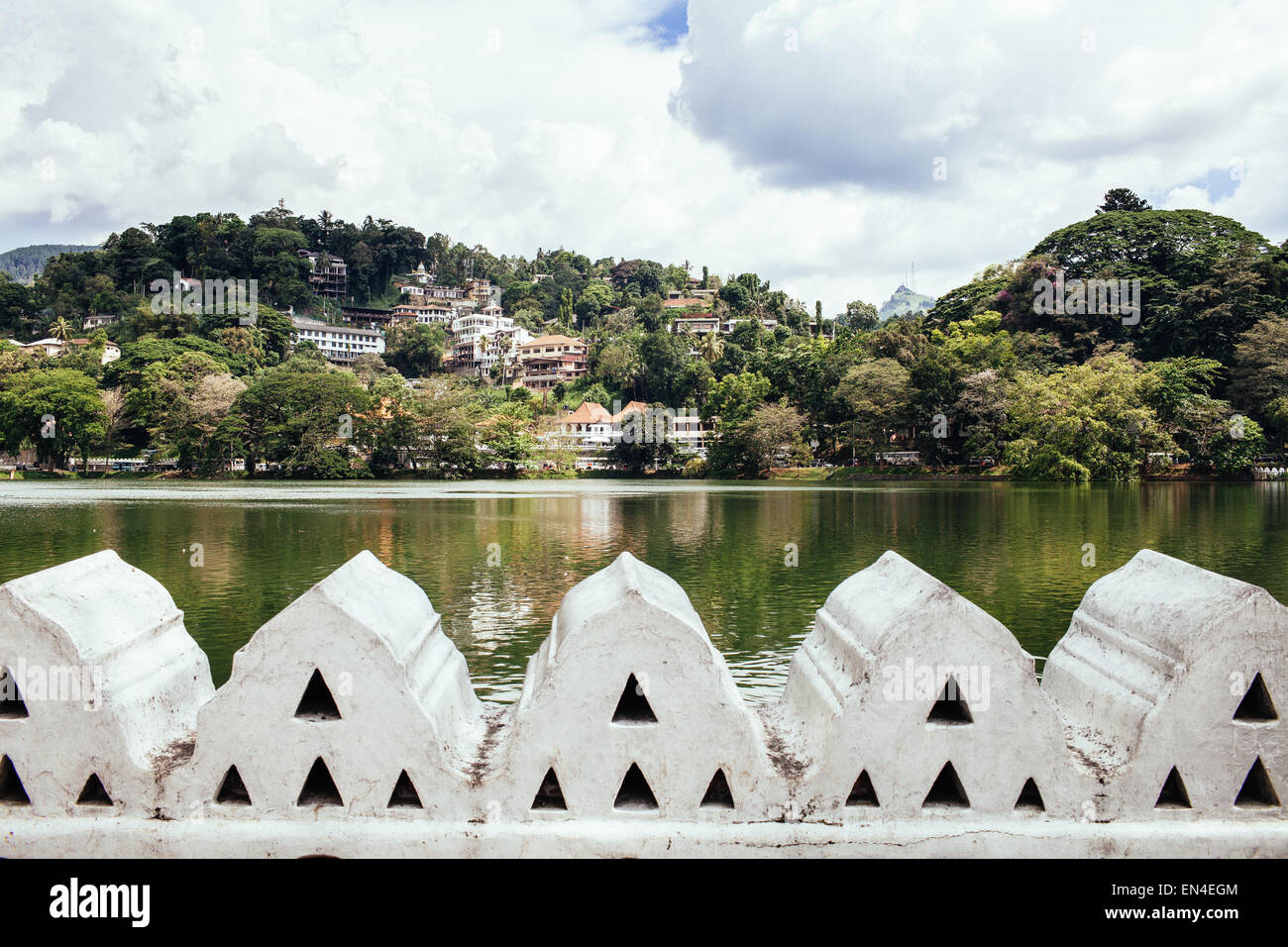 Lake Kandy in the historic city of Kandy, central Sri Lanka Stock Photo ...