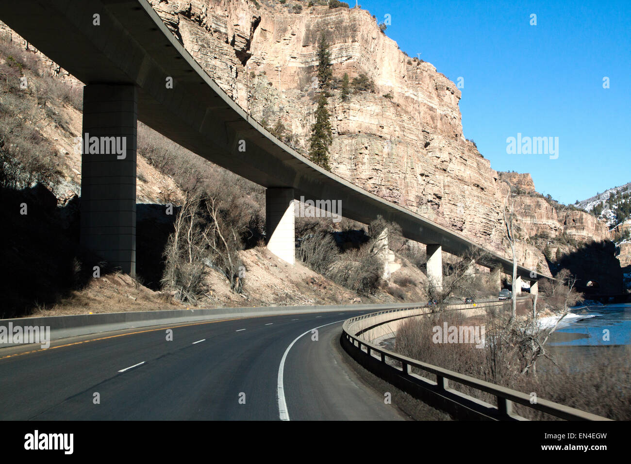 Interstate 70 glenwood canyon High Resolution Stock Photography and ...