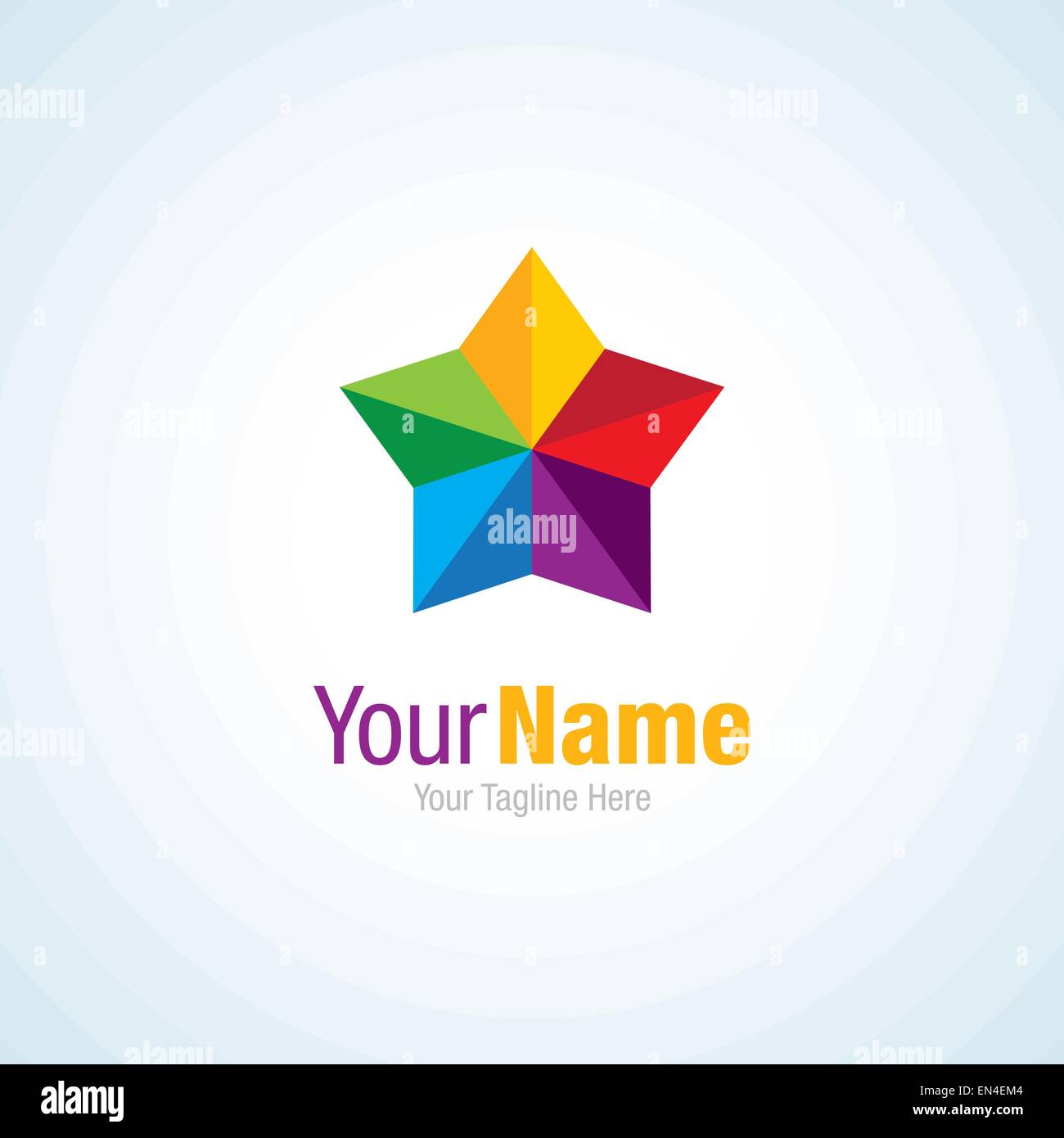 Colorful star shinning graphic design logo icon Stock Vector Image ...