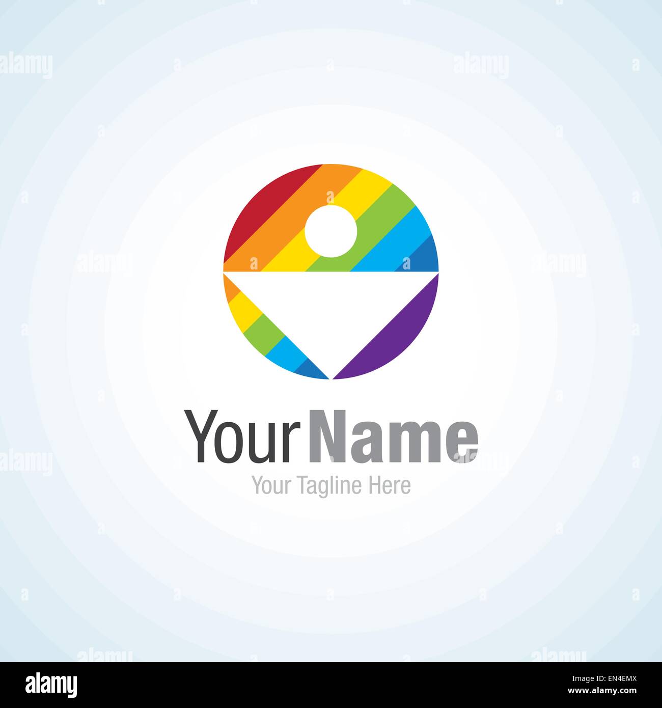 Human in colorful color spectrum graphic design logo icon Stock Vector ...