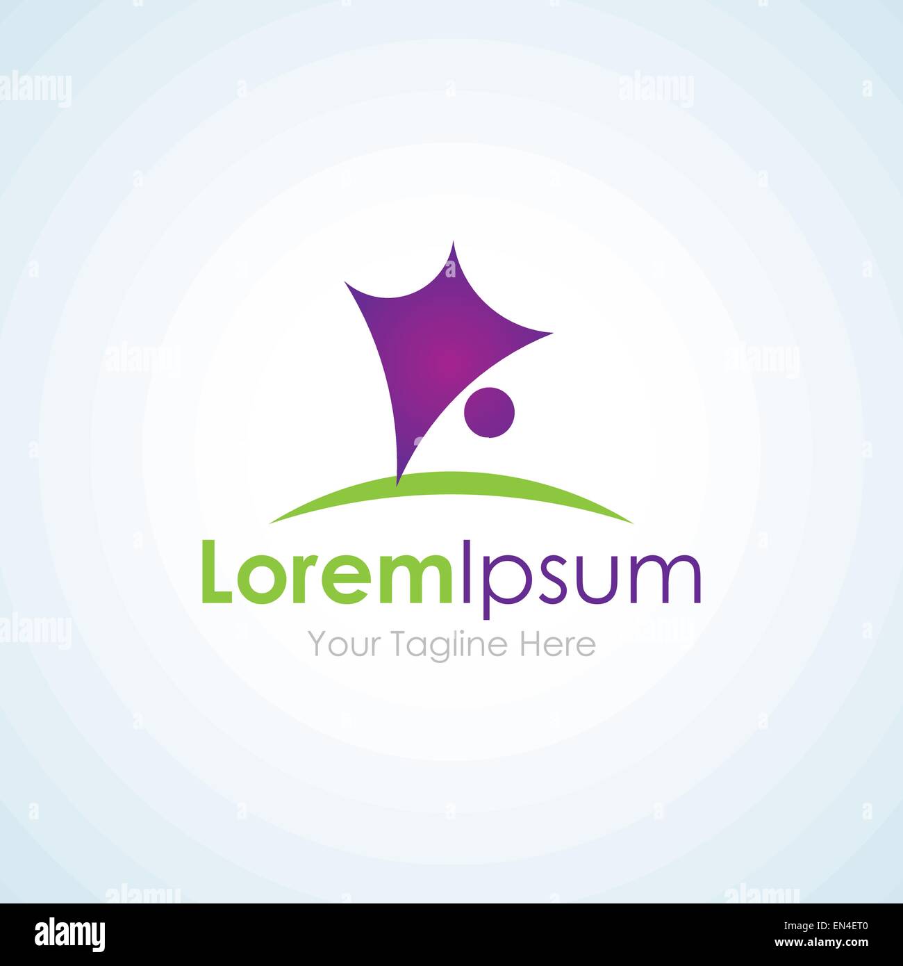 Man standing on one hand simple business icon logo Stock Vector Image ...