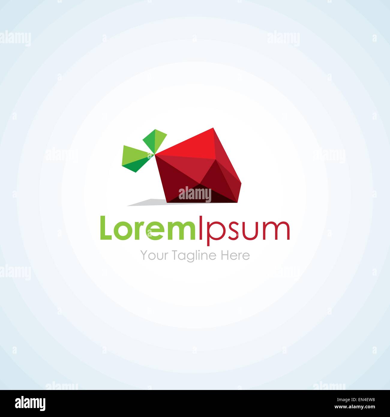 Polygon geometic fuit food simple business icon logo Stock Vector Image ...