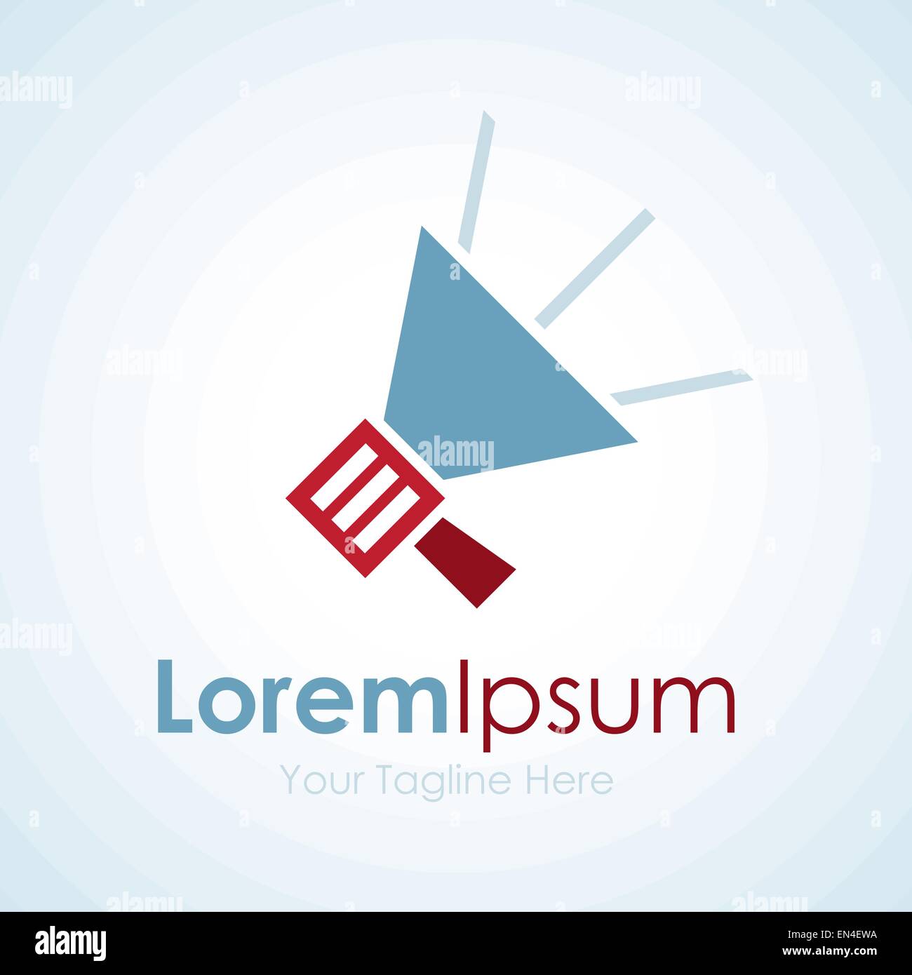 Megaphone simple business symbol advertisement icon logo Stock Vector ...