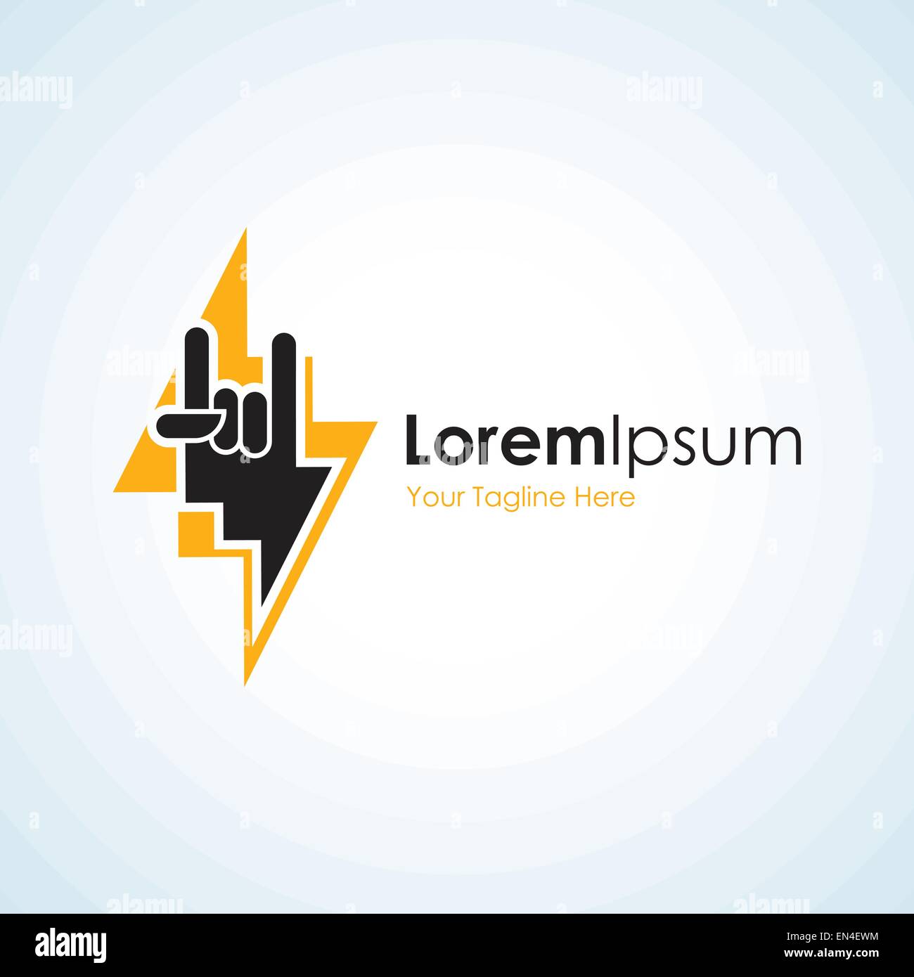 Lightning bolt symbol rock simple hi-res stock photography and images ...