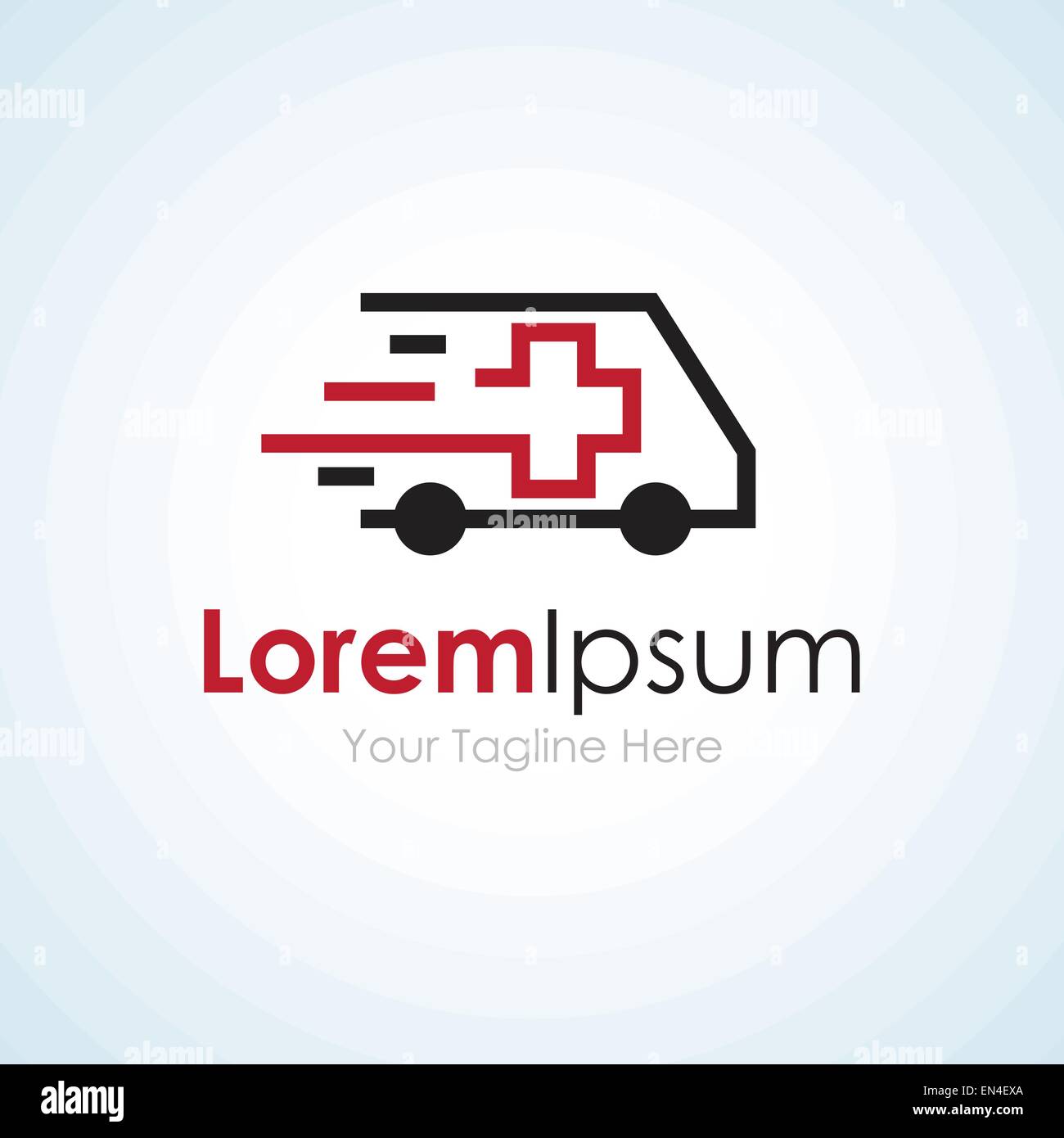 Ambulance van vehicle speeding simple business icon logo Stock Vector ...