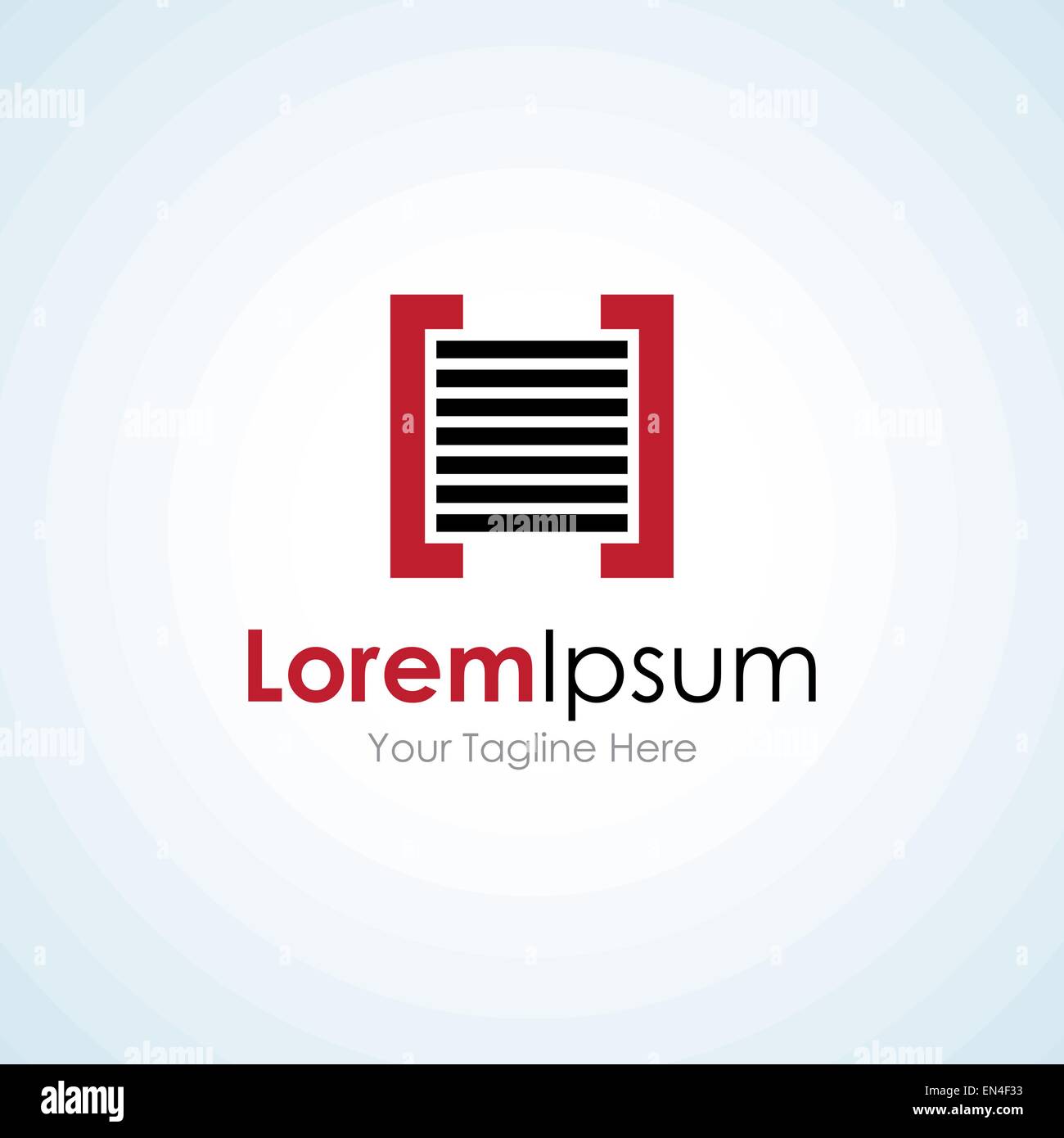File holder pro red simple business icon logo Stock Vector Image & Art ...