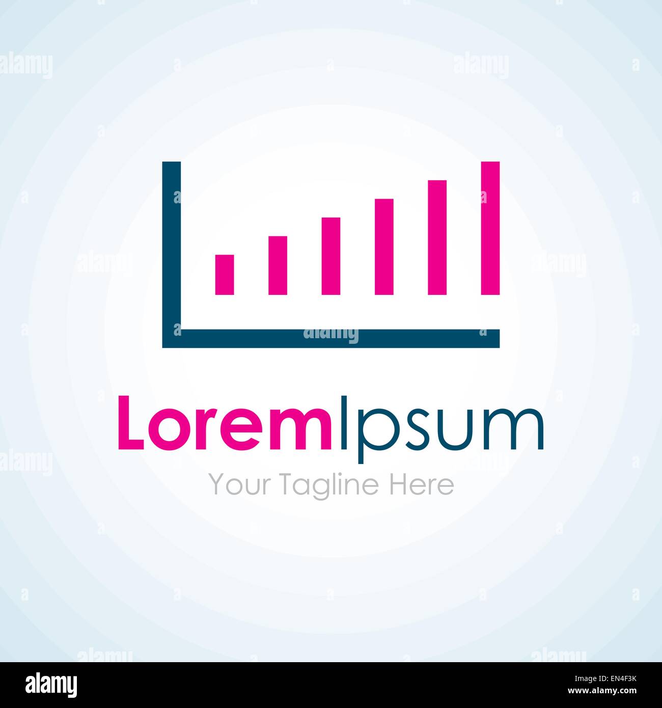 Progress bar chart success rate simple business icon logo Stock Vector ...