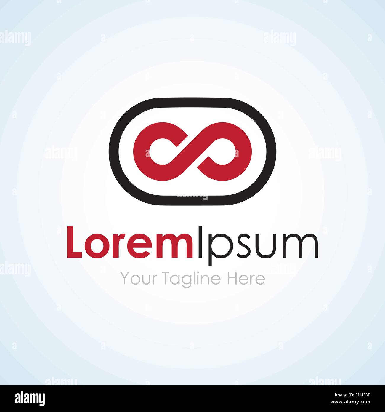 Infinity life pill symbol progress simple business icon logo Stock ...