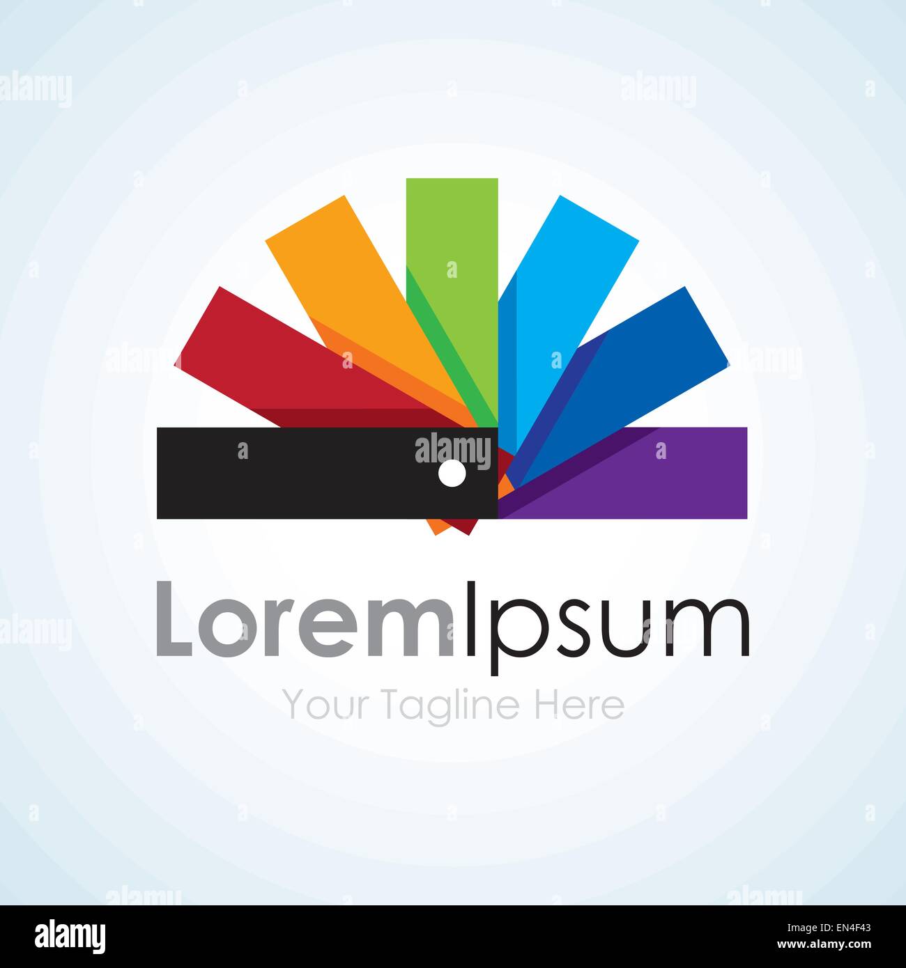 Color palette cute spectrum wheel simple business icon logo Stock ...