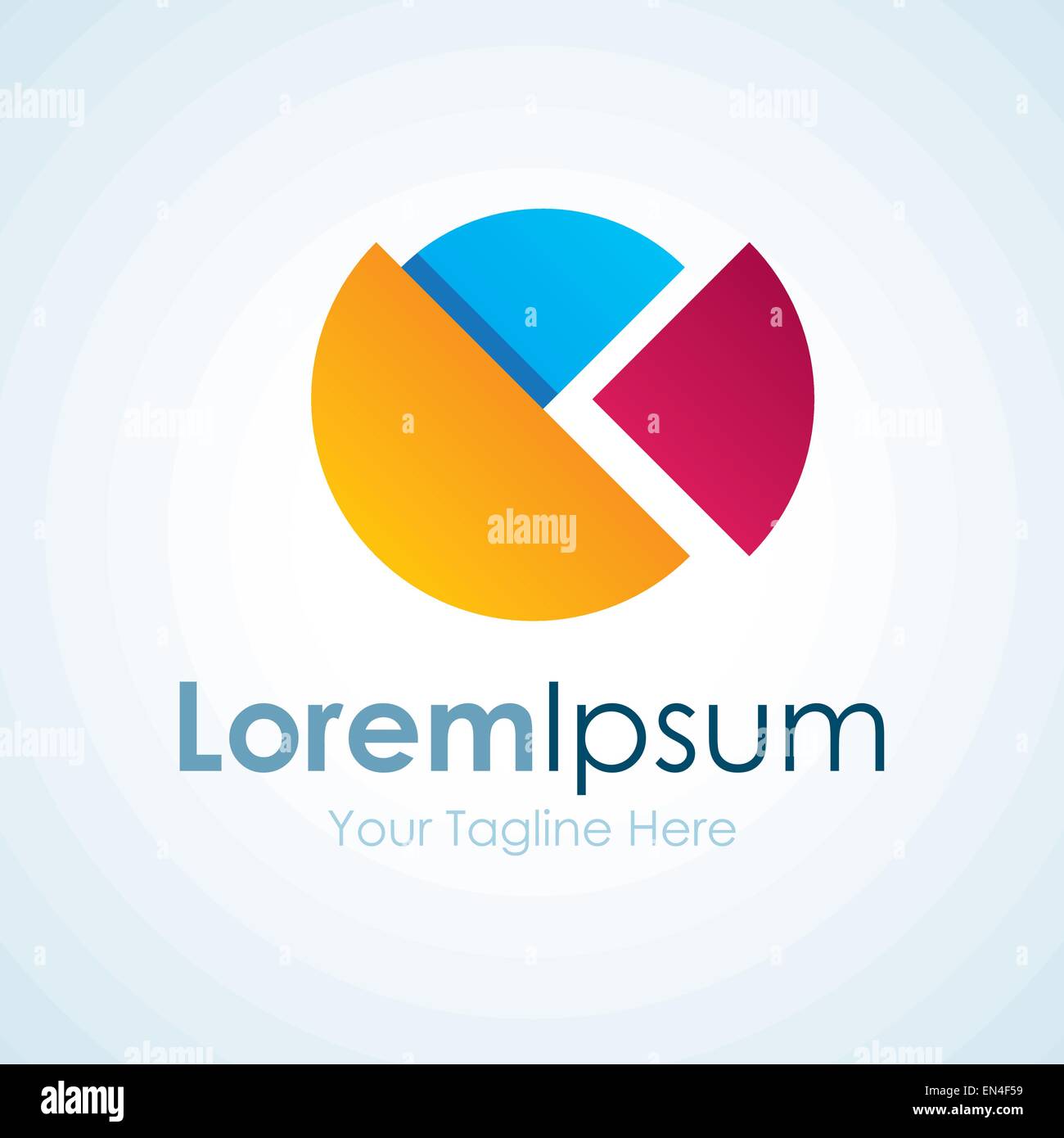 Abstract colorful chart pie simple business icon logo Stock Vector ...