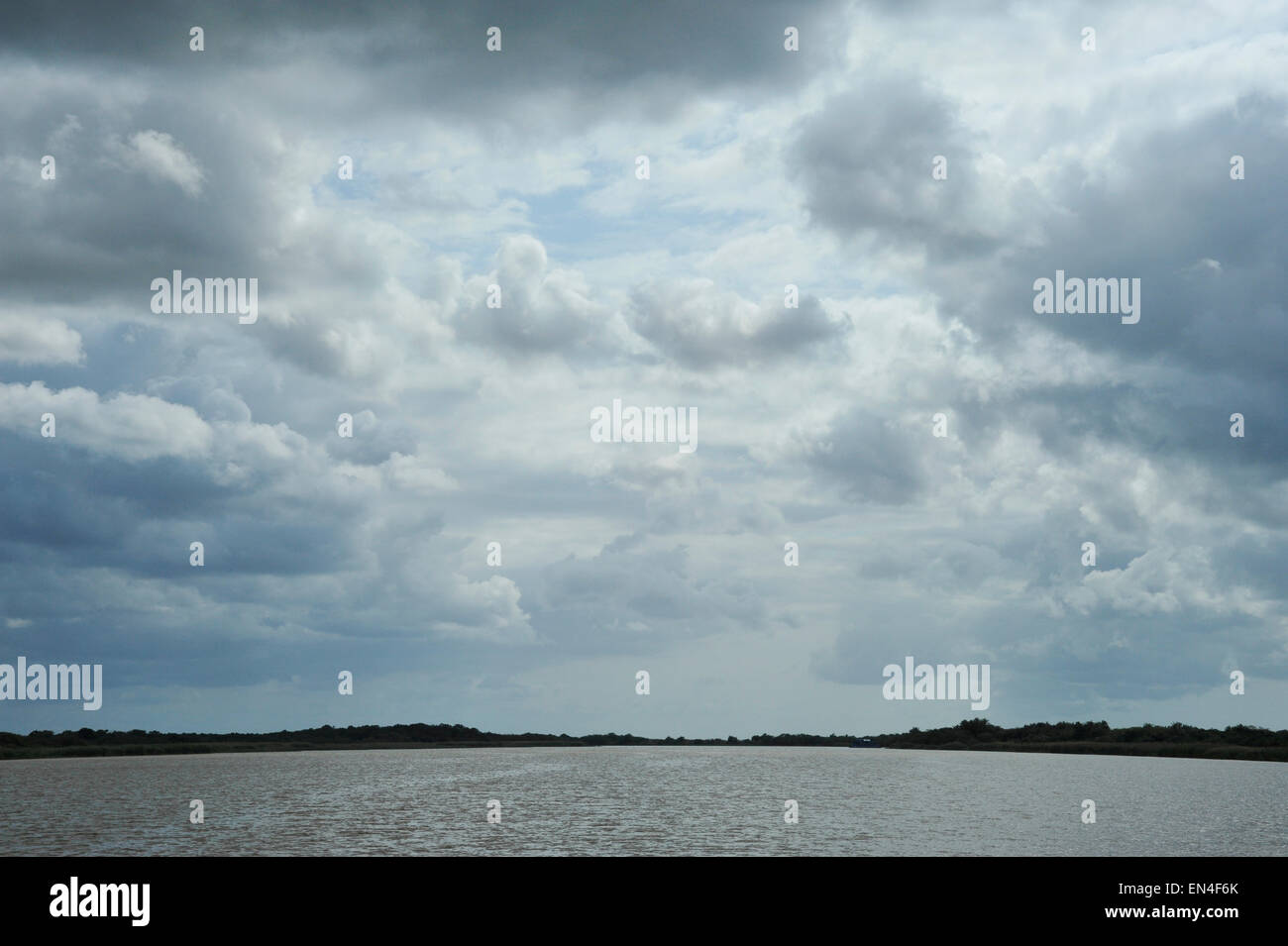 Dramatic atmosphere of menacing storm clouds forming over St Lucia ...
