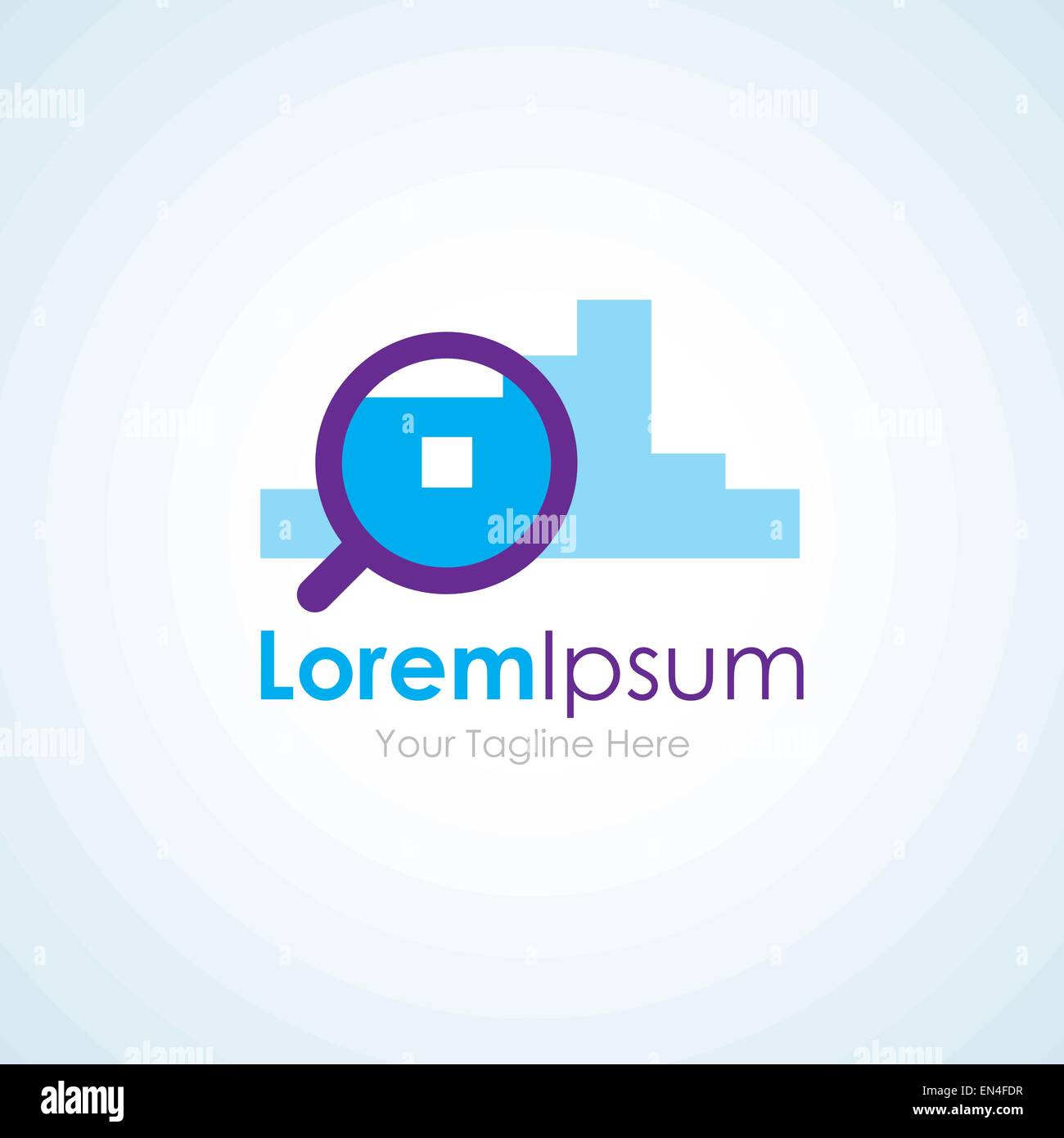 Research glass graph chart simple business icon logo Stock Vector Image ...