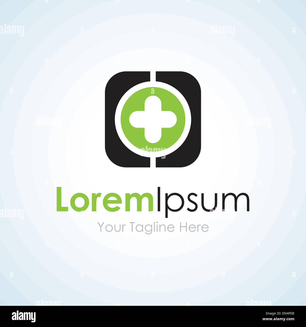 Medic green cross simple business icon logo Stock Vector Image & Art ...