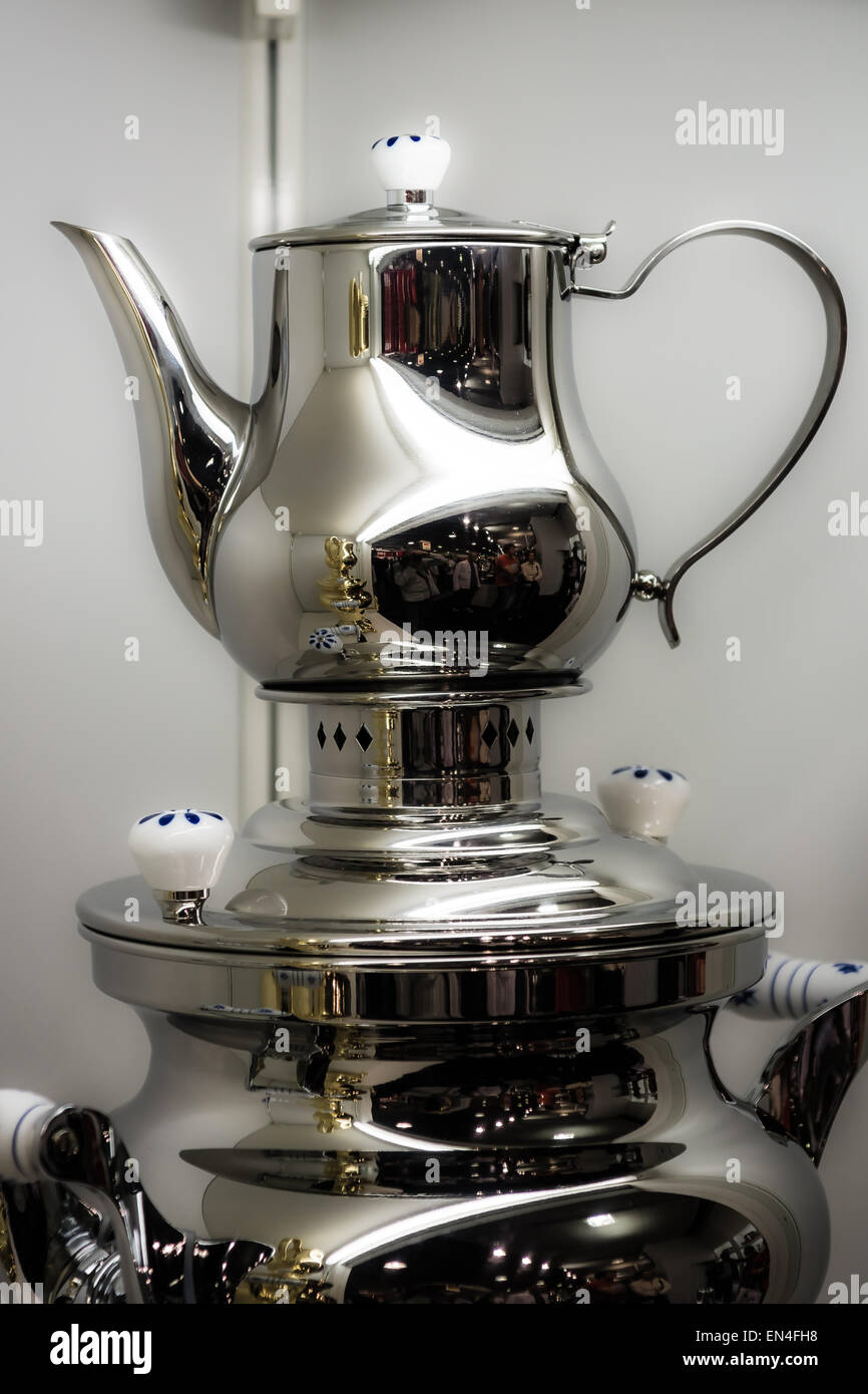 A fragment of metal teapot Stock Photo - Alamy