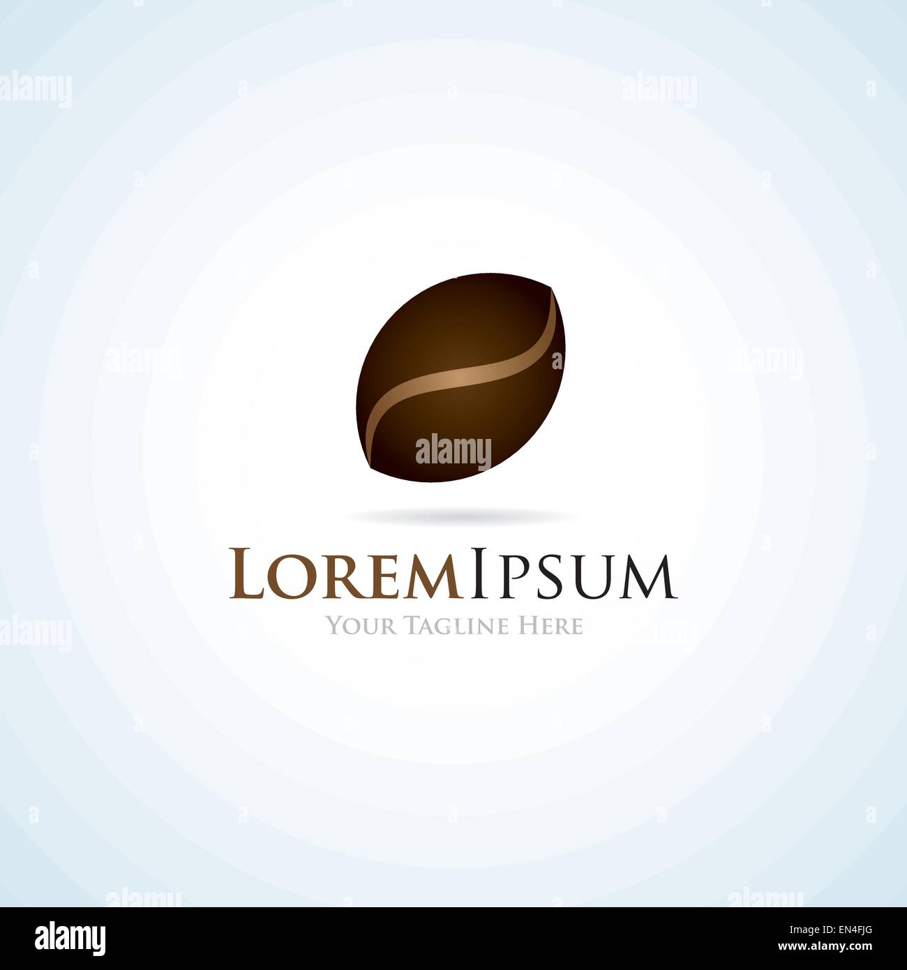 Coffee bean brown tasty simple business icon logo Stock Vector Image ...