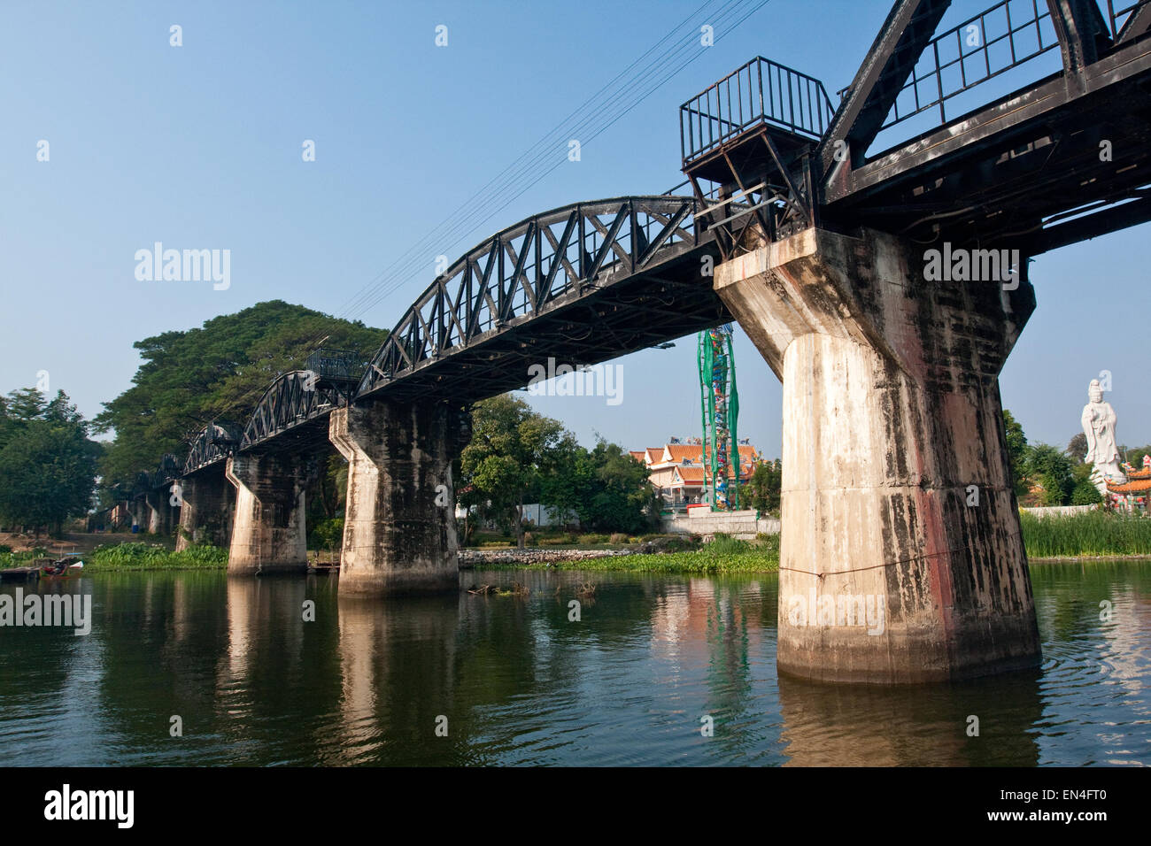 Bridge over river Kwai, Kanchanaburi, Thailand Stock Photo - Alamy