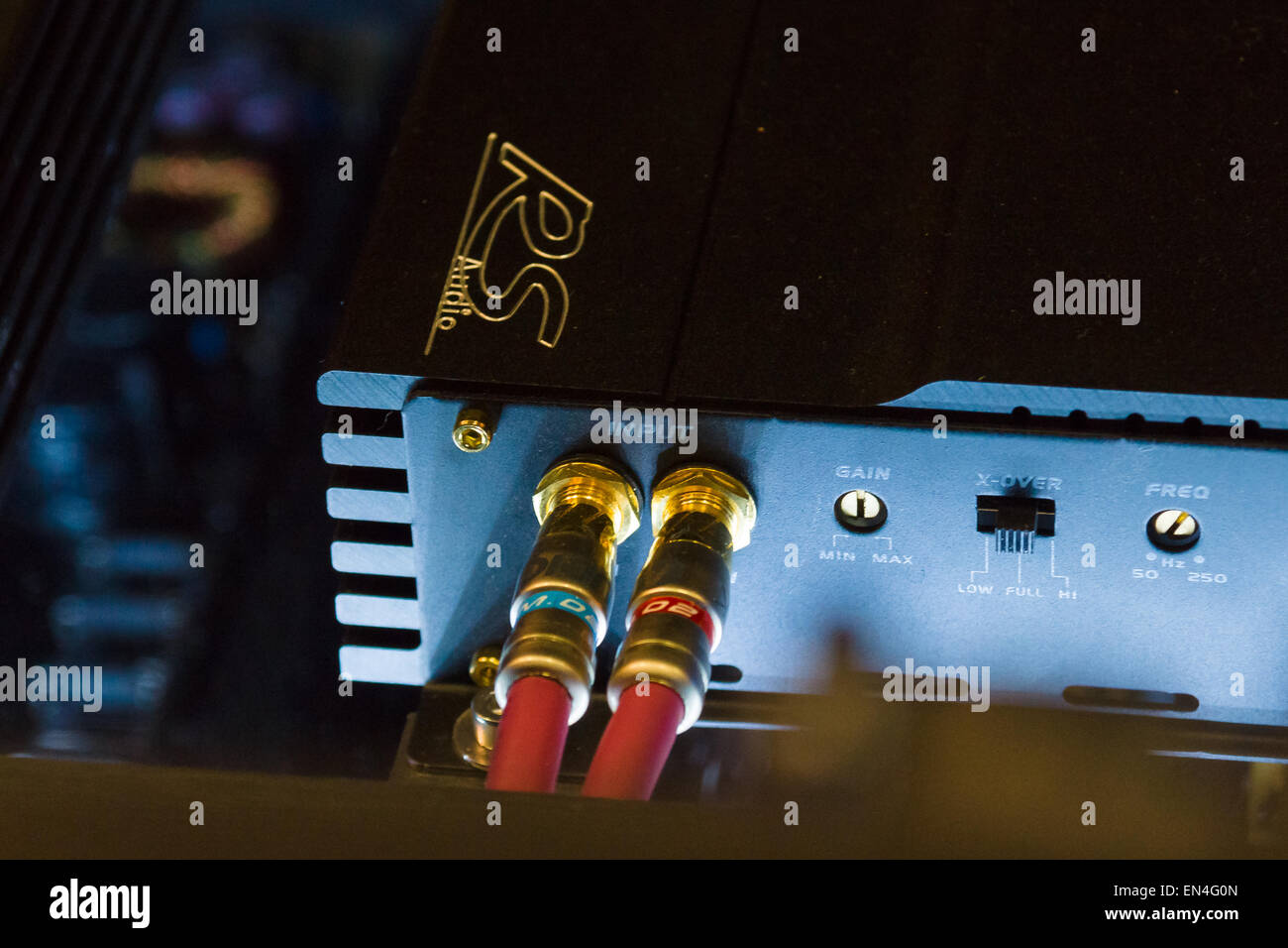 Car audio. Amplifier RS Audio Ability Stock Photo - Alamy