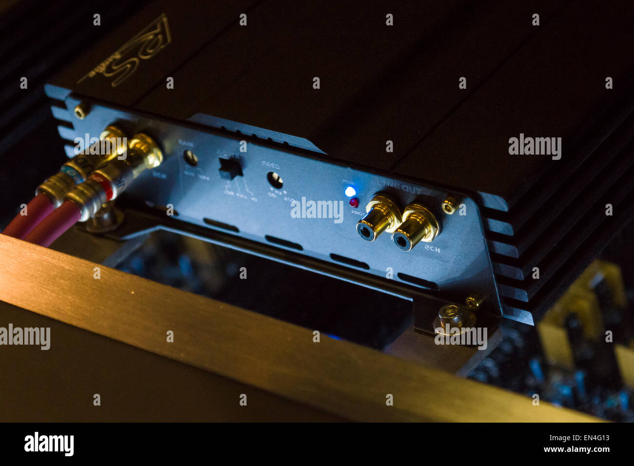 Car audio. Amplifier RS Audio Ability Stock Photo - Alamy