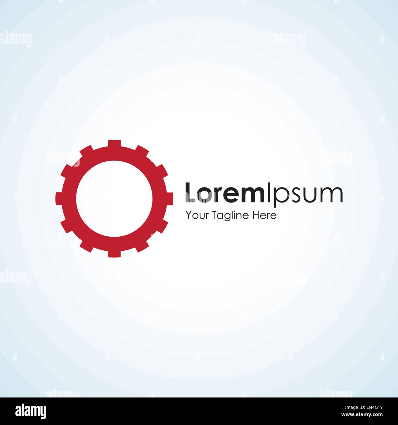 Red gear wheel spinning simple business icon logo Stock Vector Image ...