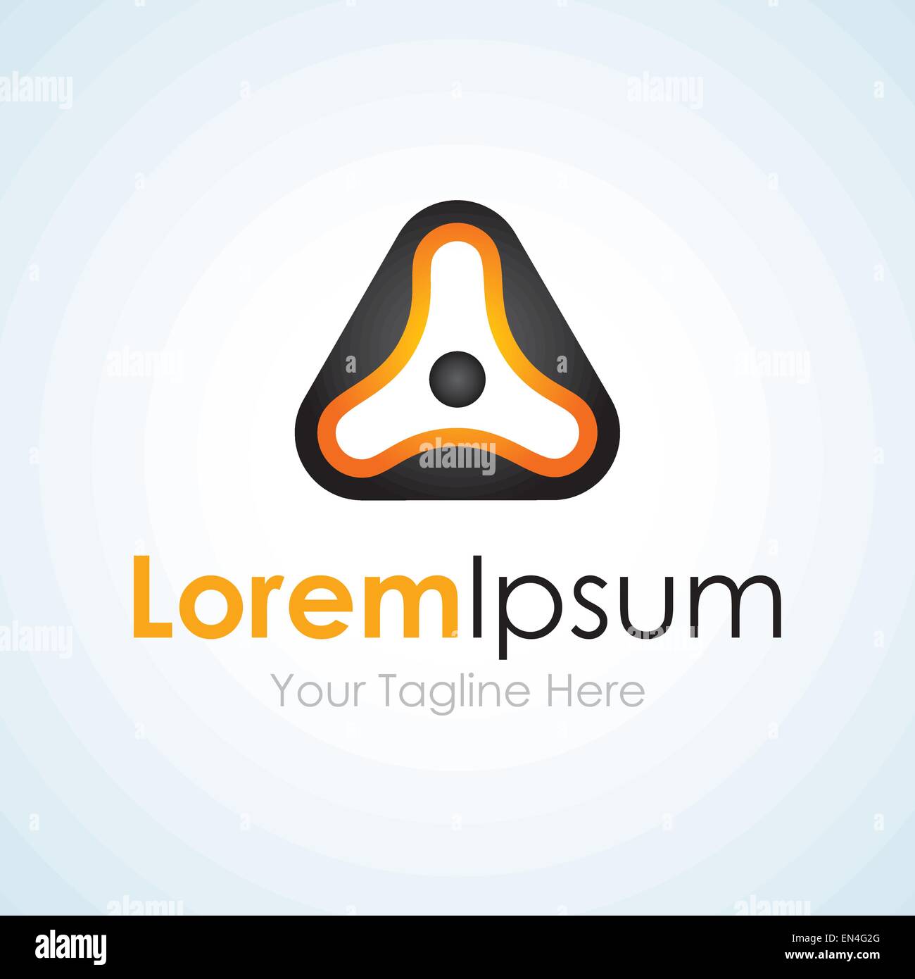 Technology triangle professional simple business icon logo Stock Vector ...