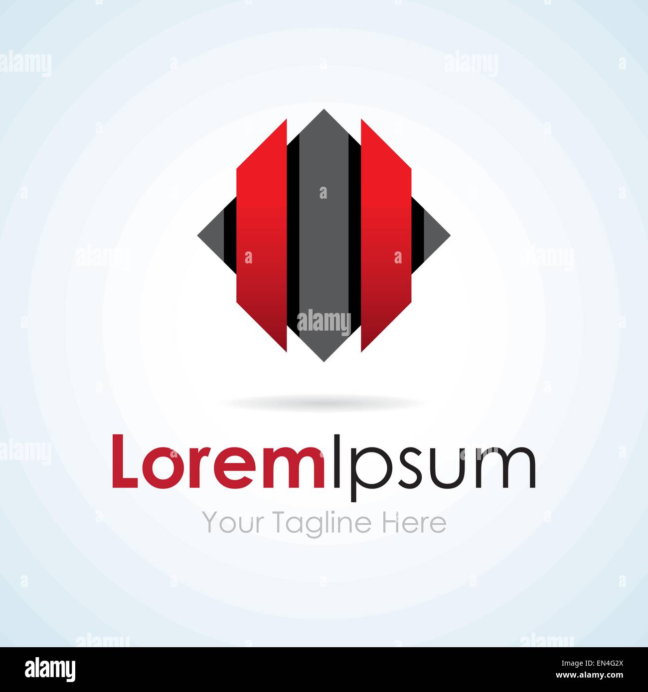 Technology black and red simple business icon logo Stock Vector Image ...