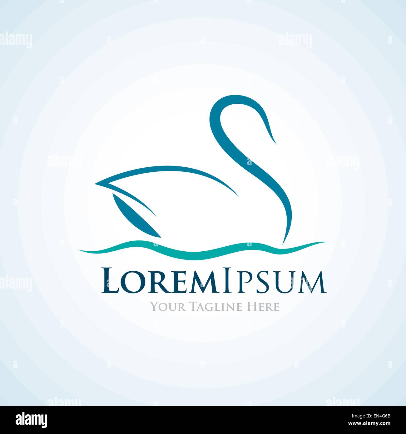 Blue Swan Logo Swan Logo Cut Out Stock Images & Pictures Alamy
