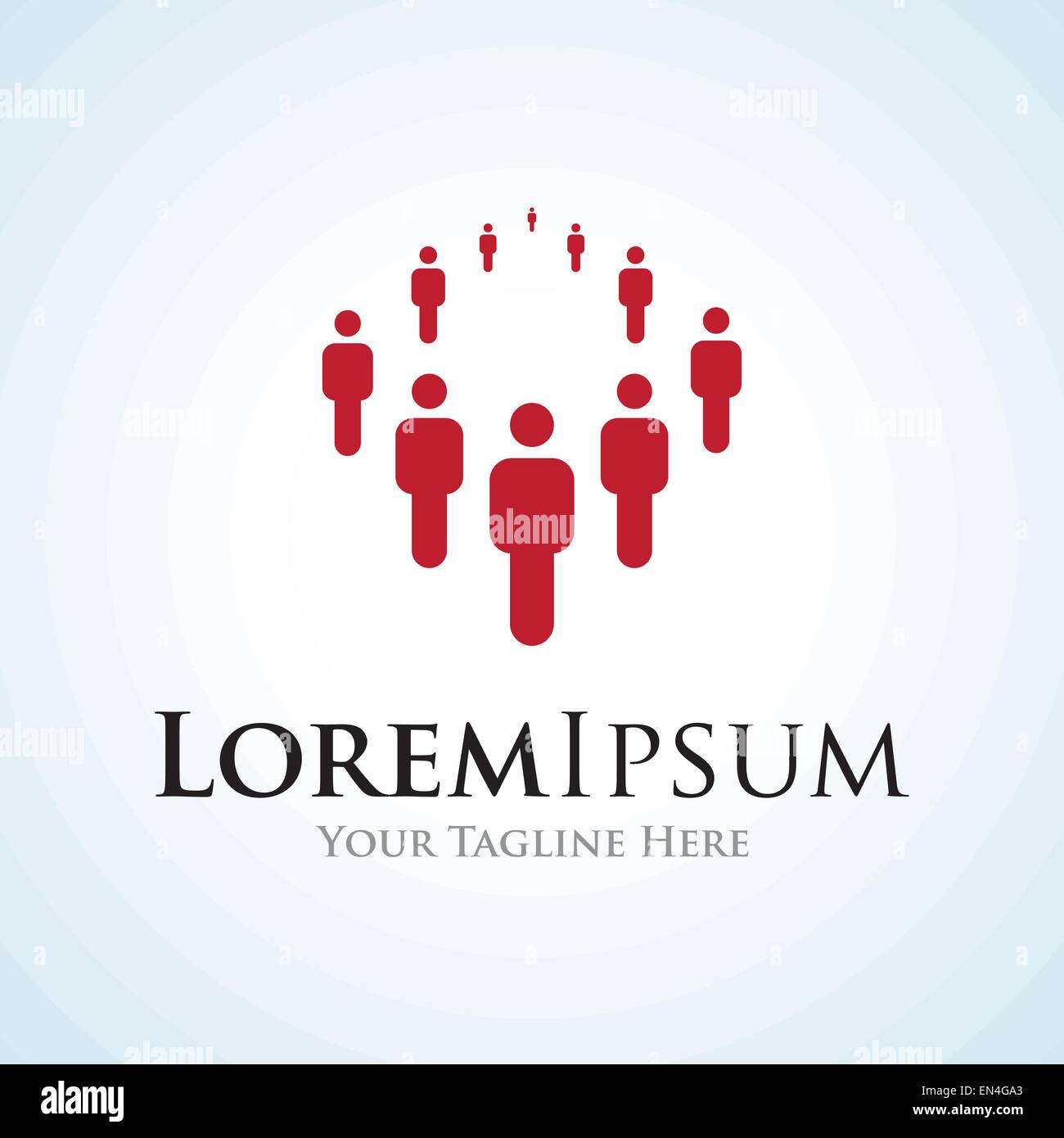 People standing forming group simple business icon logo Stock Vector ...