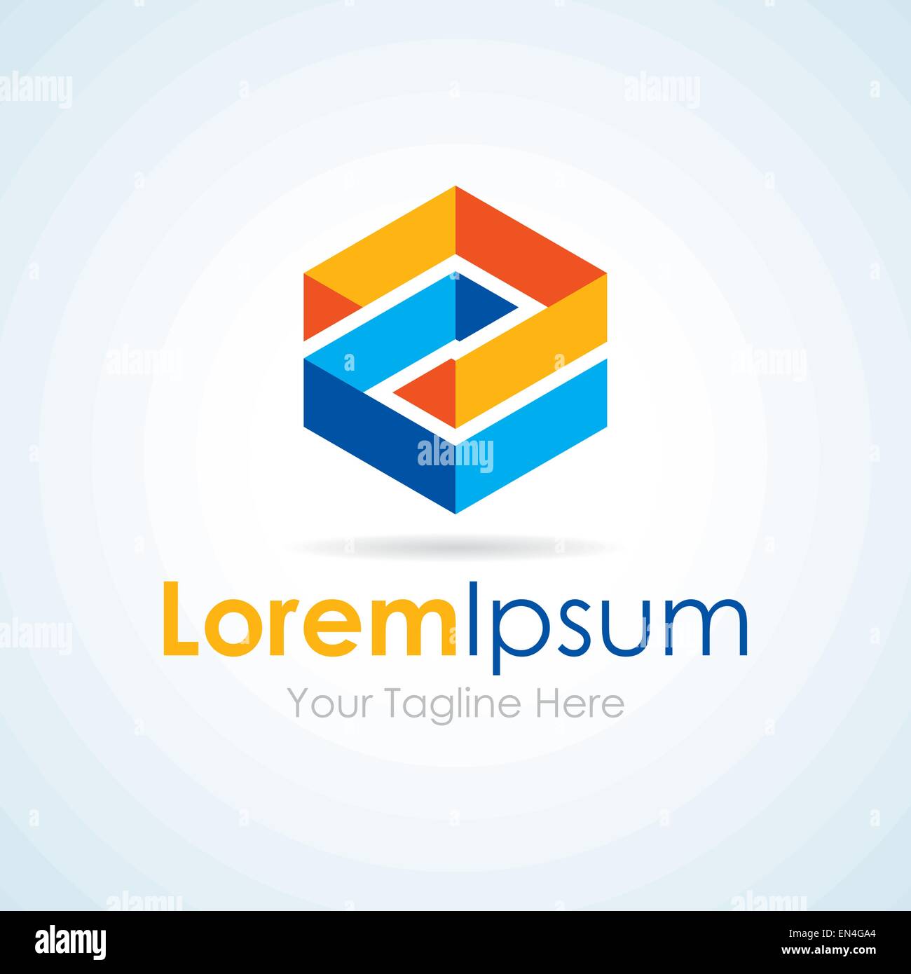 Abstract cube technology startup simple business icon logo Stock Vector ...