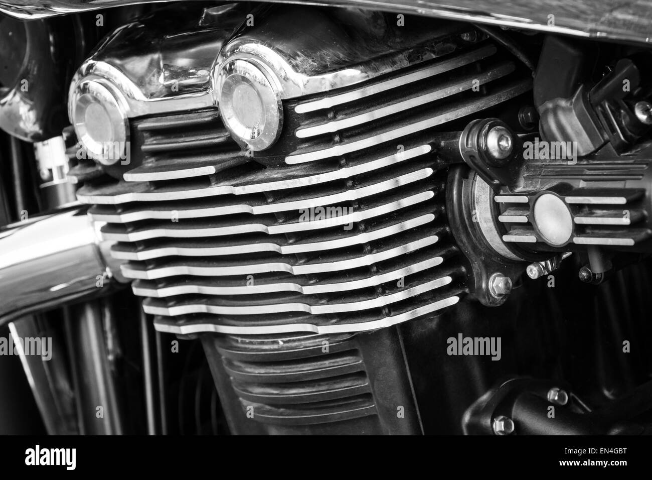 Cylinder (piston) of modern motorcycle Triumph Stock Photo - Alamy