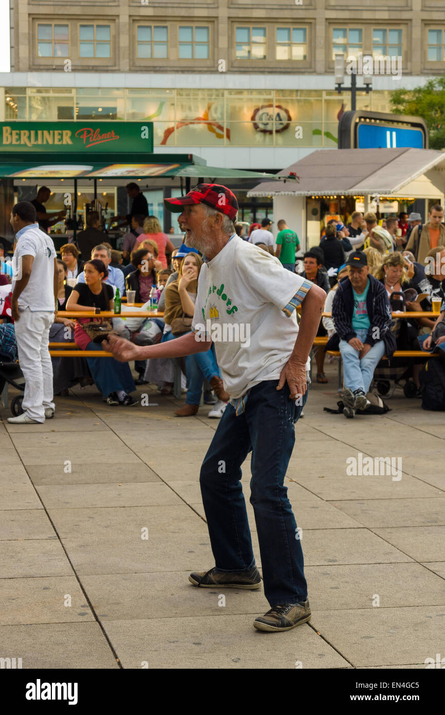 An elderly man dancing Stock Photo - Alamy