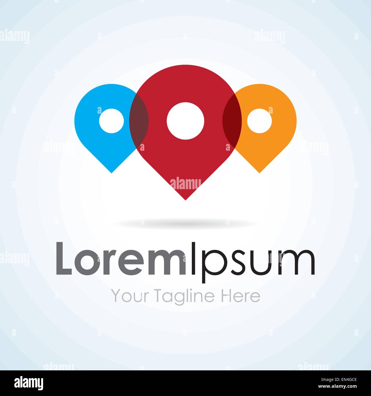 Location pin colorful and fun simple business icon logo Stock Vector ...