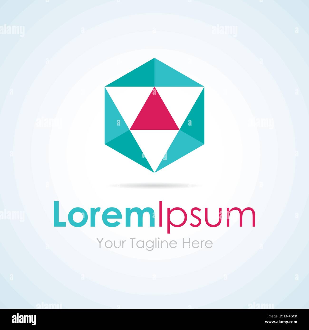 Geometric triangle logo hi-res stock photography and images - Alamy