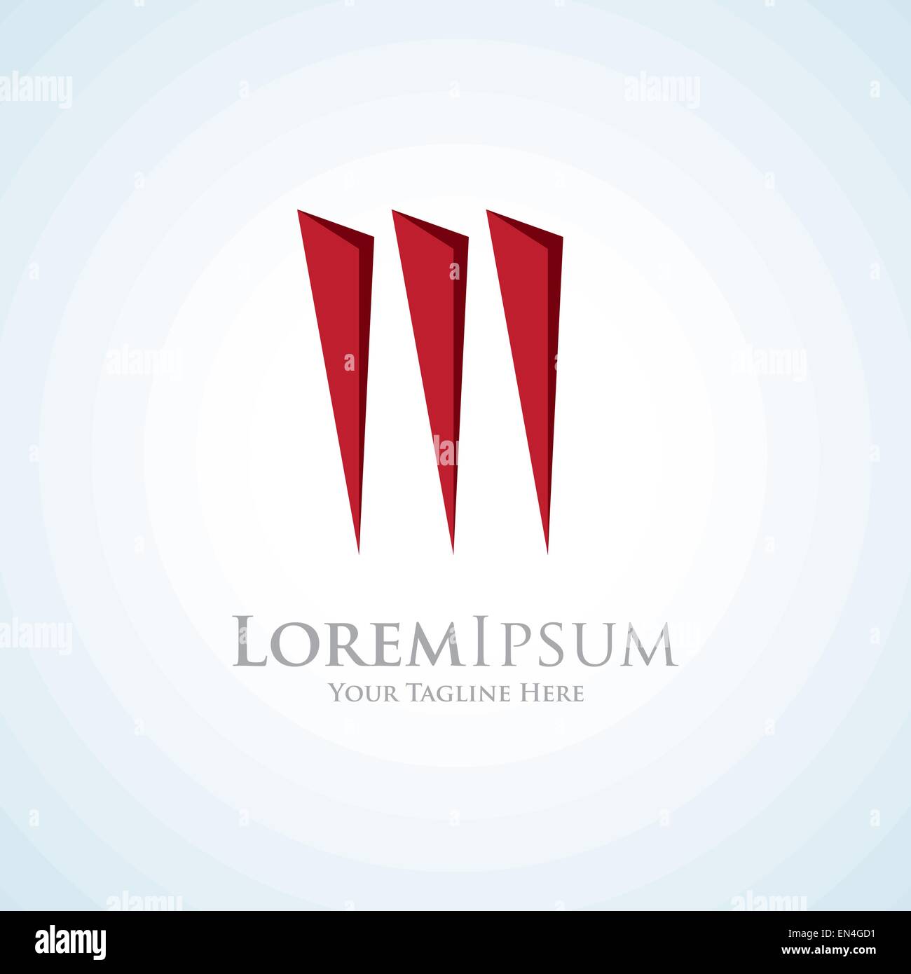 Tree stripes red mark symbol simple business icon logo Stock Vector ...