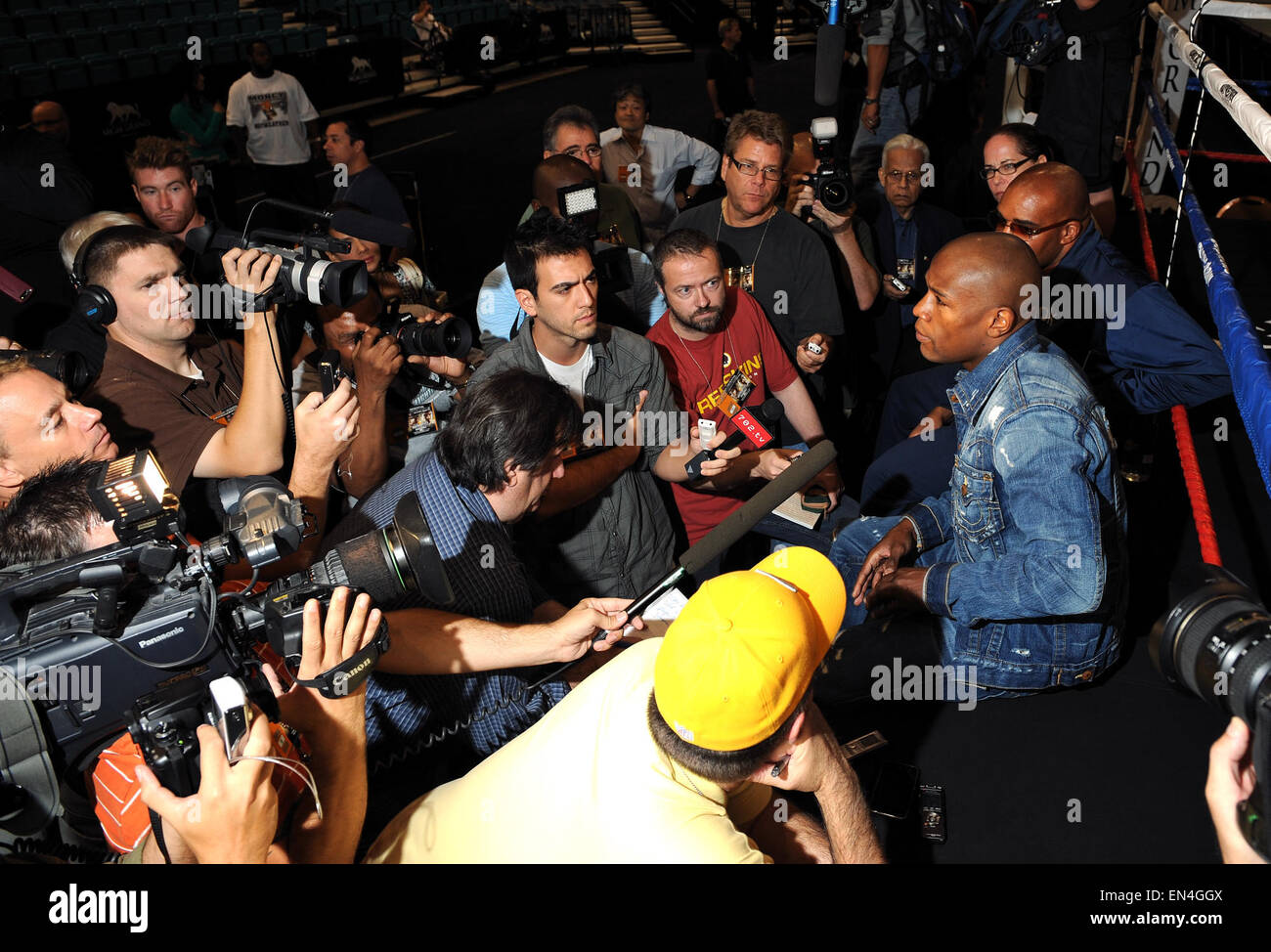 Las Vegas, Nevada, USA. The two will fight at the MGM Grand Garden ...