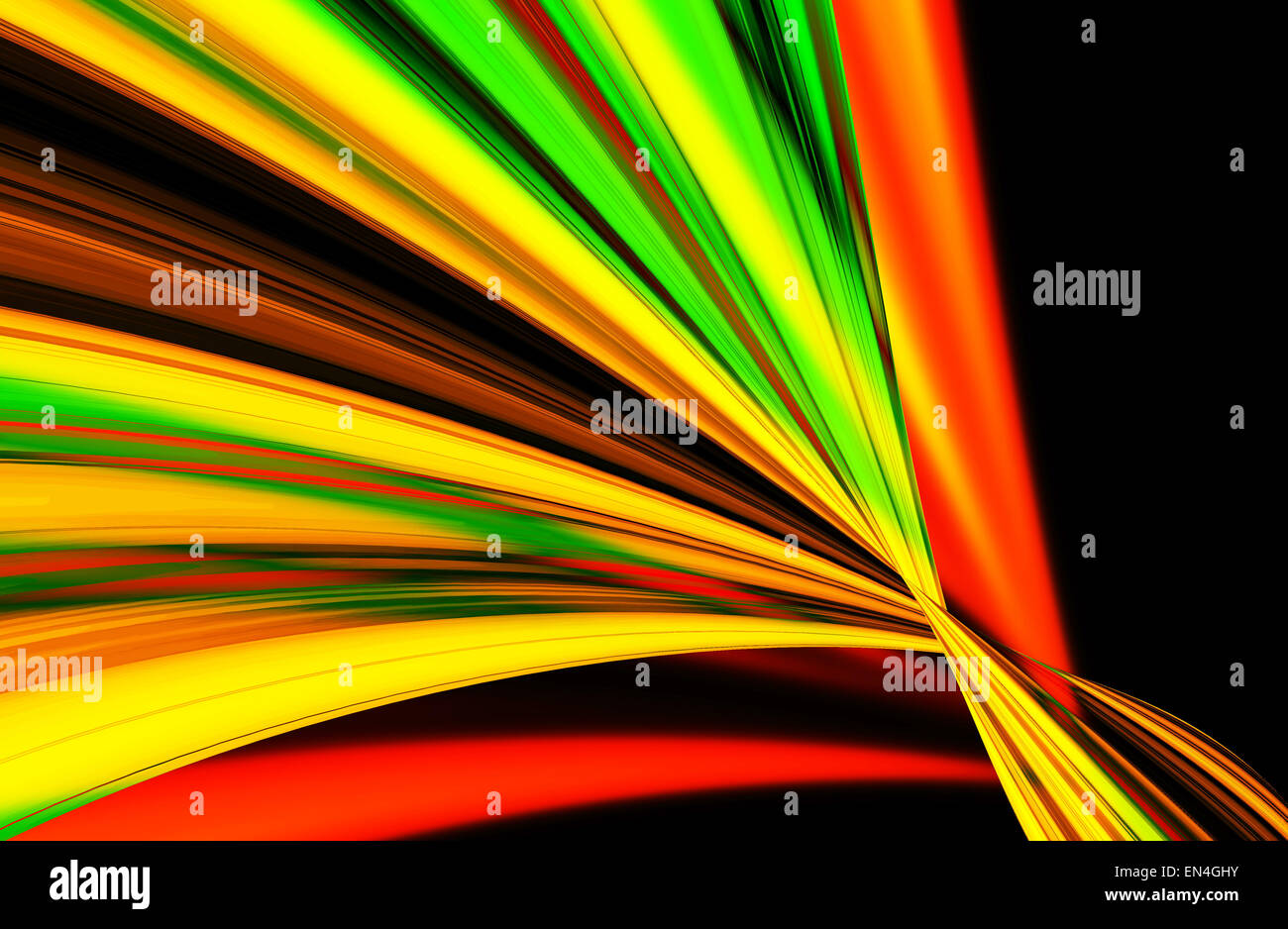 abstract red and yellow background with motion ray technology and ...