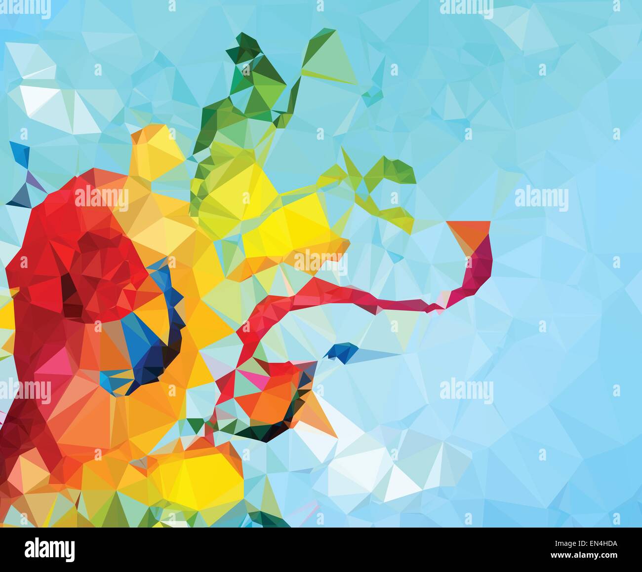 Background abstract triangle geometry pattern color splash Stock Vector ...